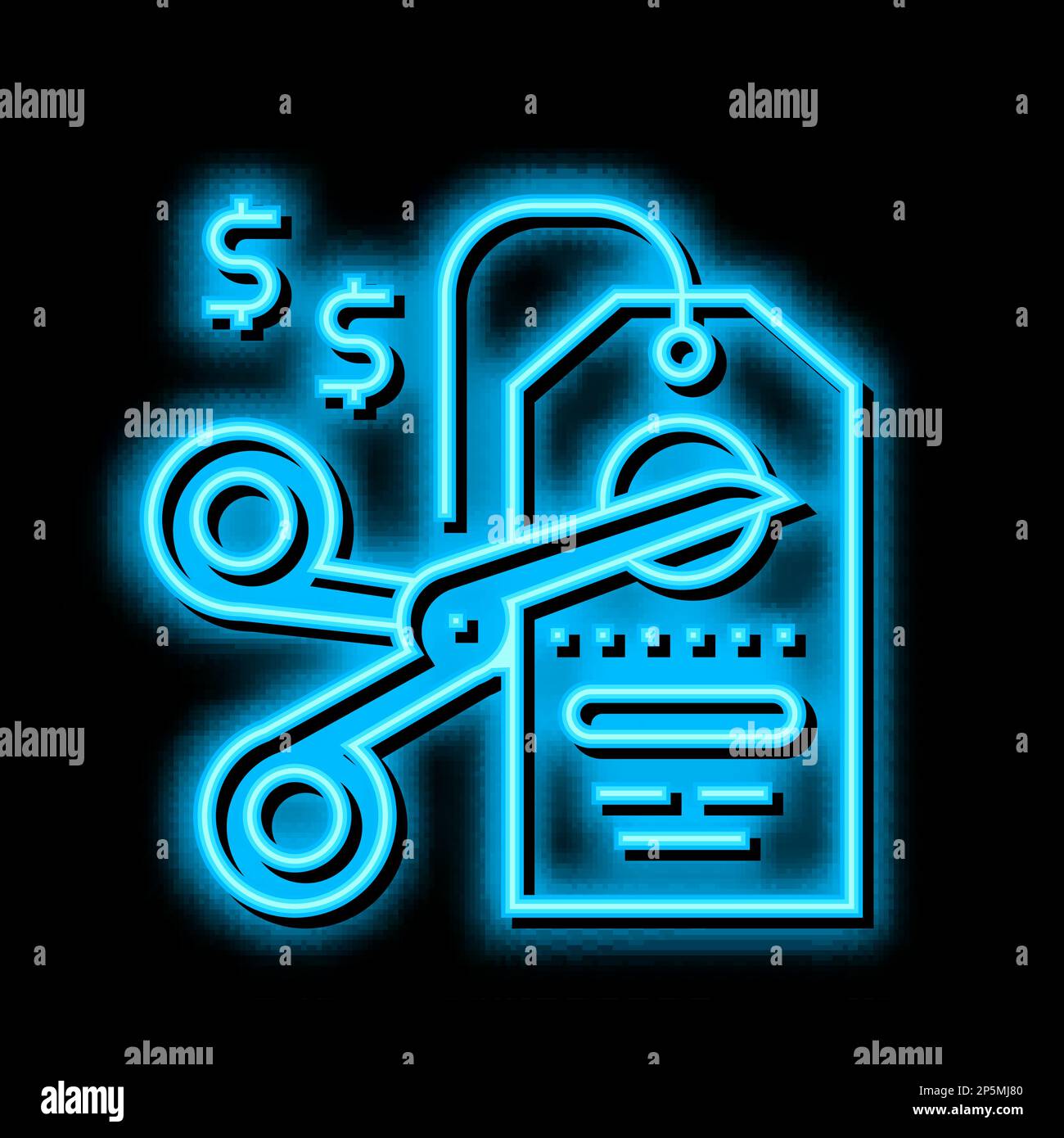 cut price neon glow icon illustration Stock Vector Image & Art - Alamy