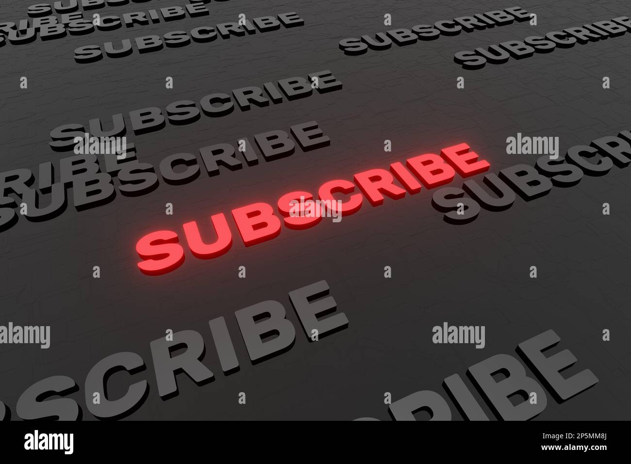 Subscribe button text on black background 3d render. Subscribe to this ...