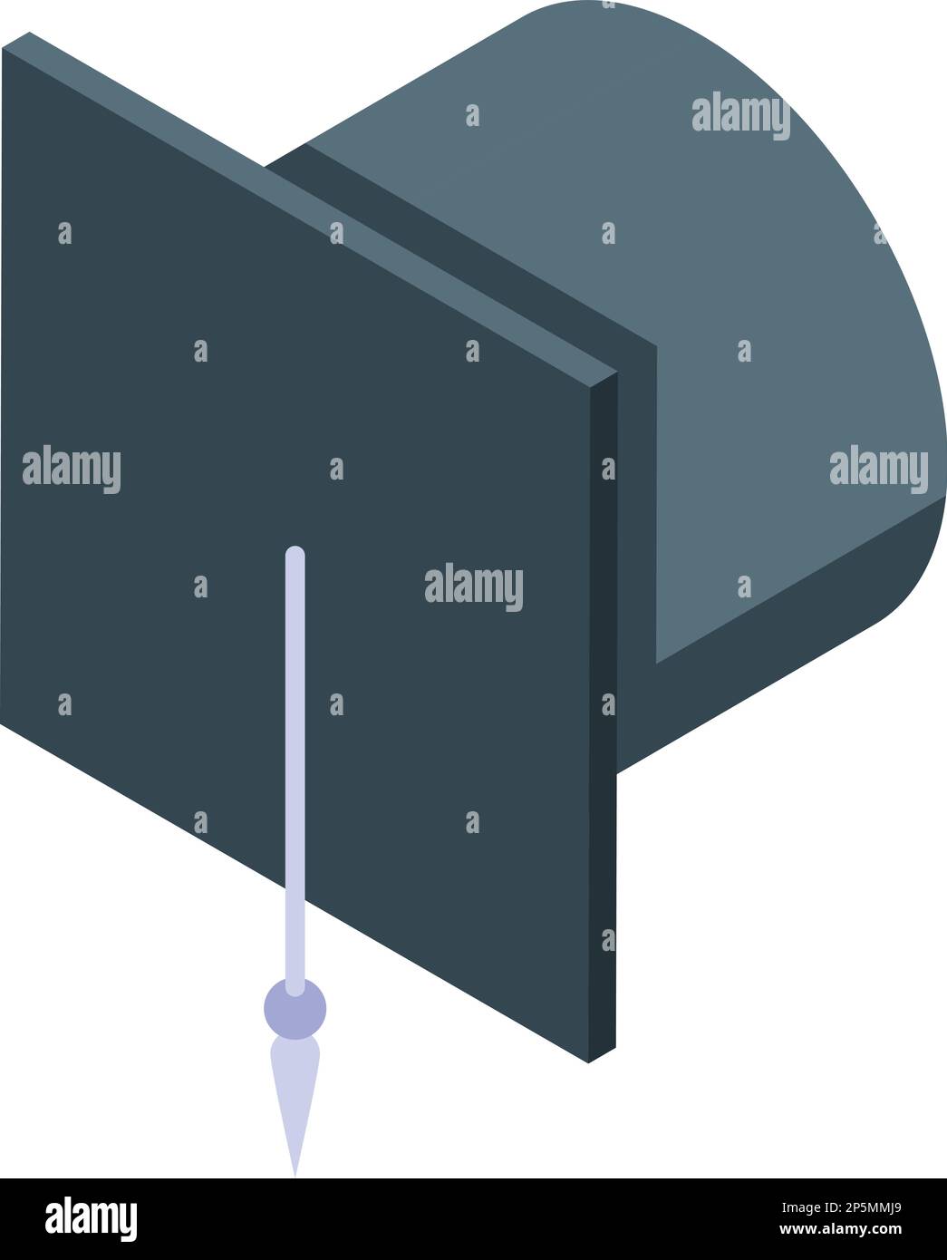 Graduation hat icon isometric vector. College cap. Study degree Stock ...