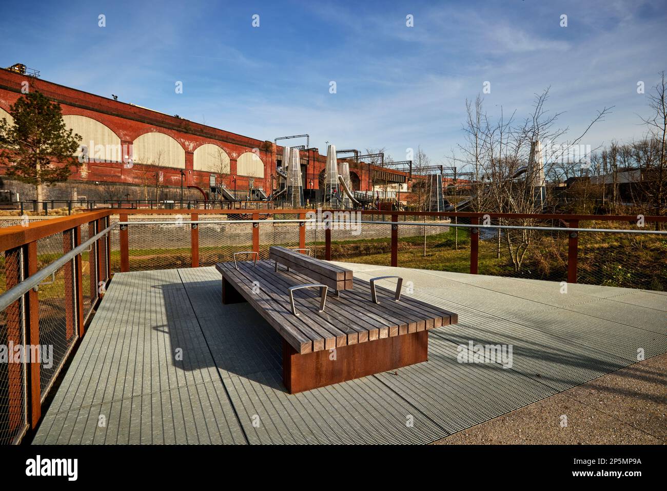 Mayfield park in Manchester city centre Stock Photo - Alamy