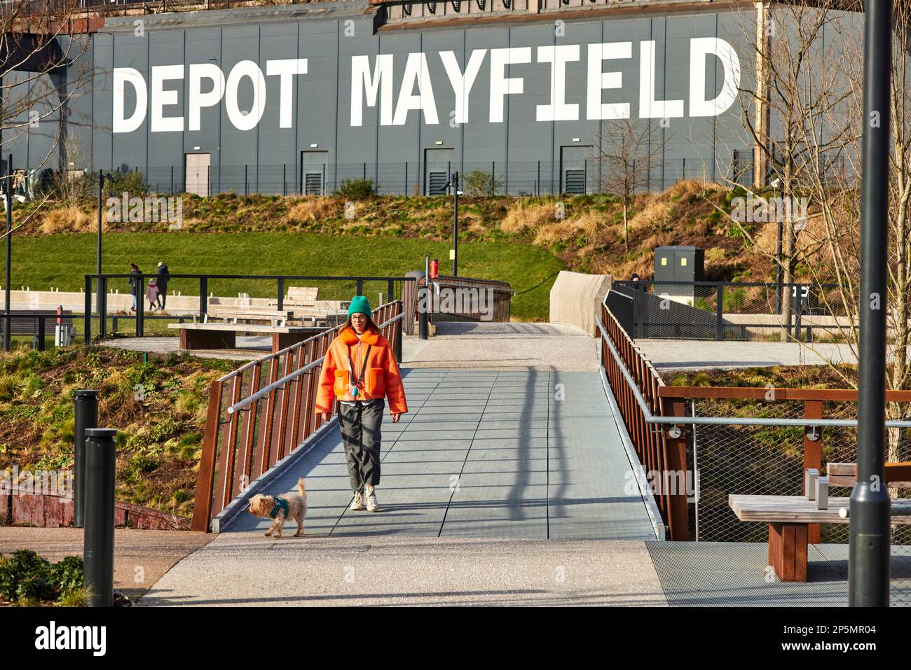 Mayfield park in Manchester city centre Stock Photo - Alamy