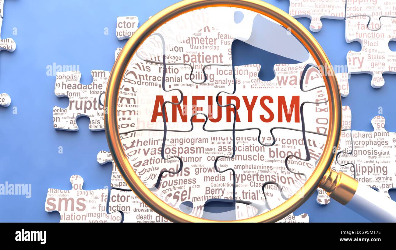 Aneurysm being closely examined along with multiple vital concepts and ...