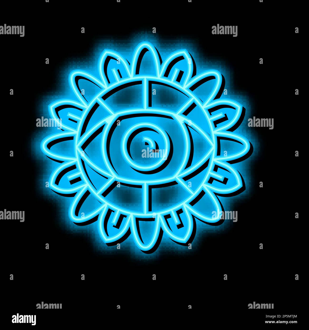 eye boho neon glow icon illustration Stock Vector Image & Art - Alamy