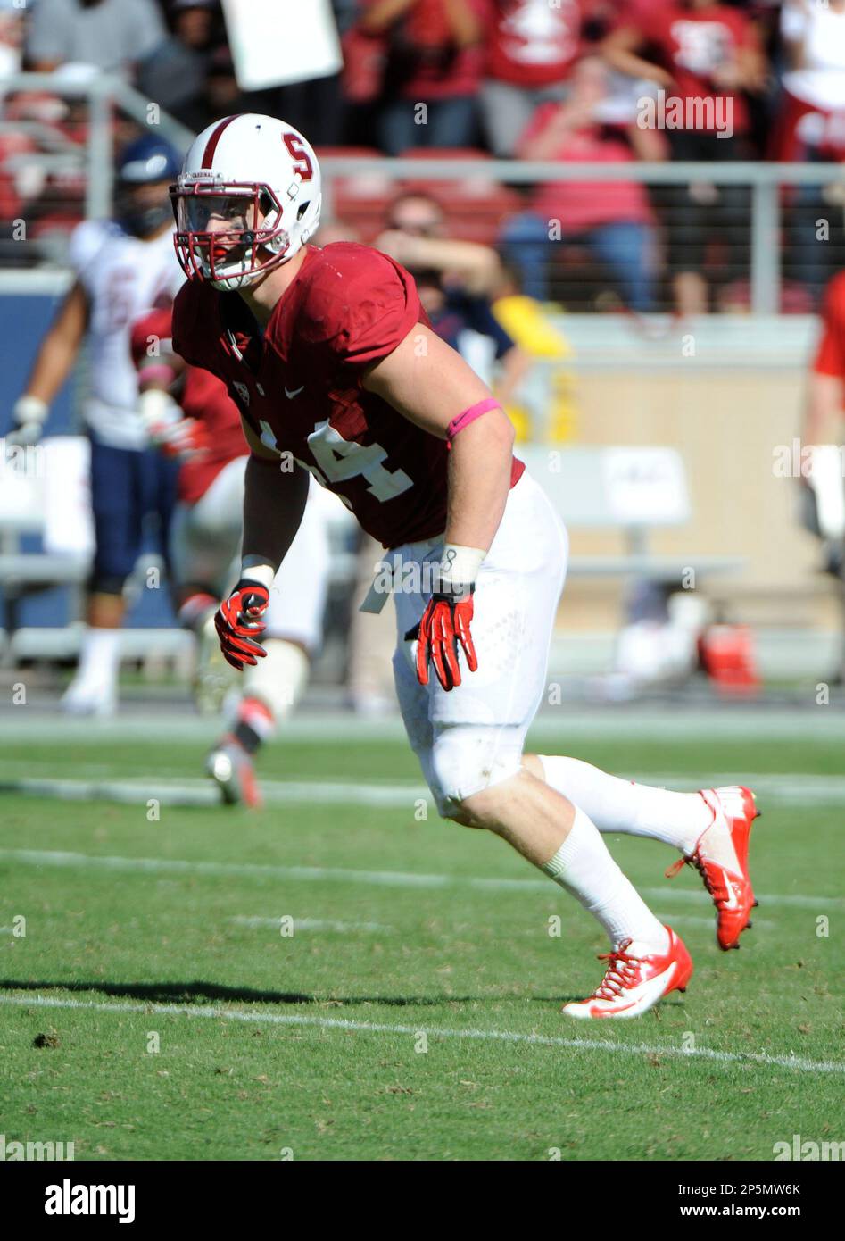 Stanford Cardinal Chase Thomas (44) in action during a game against ...