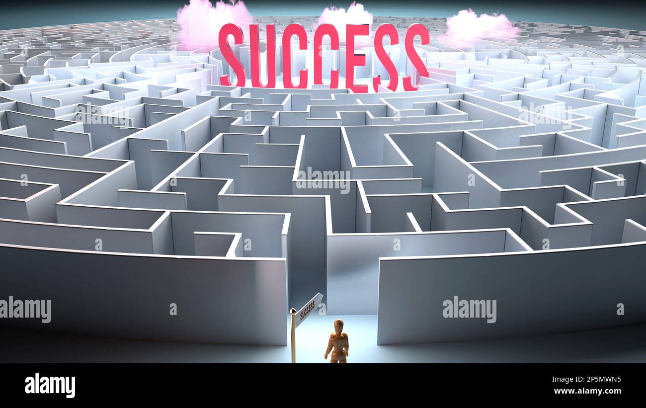 A vulnerable person in front of a big obstacle and a challenge to find ...