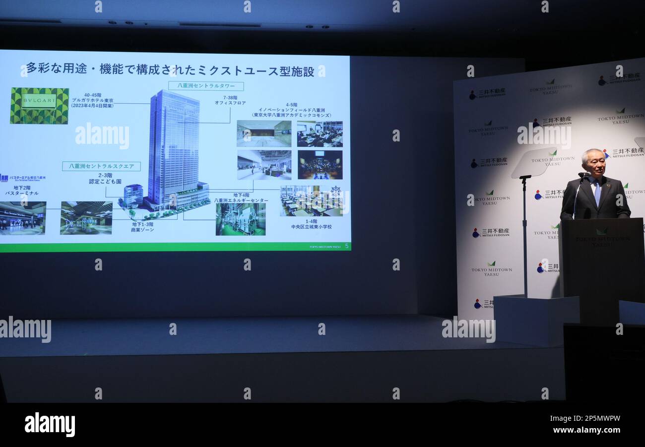 Tokyo, Japan. 7th Mar, 2023. Japan's large developer Mitsui Fudosan ...