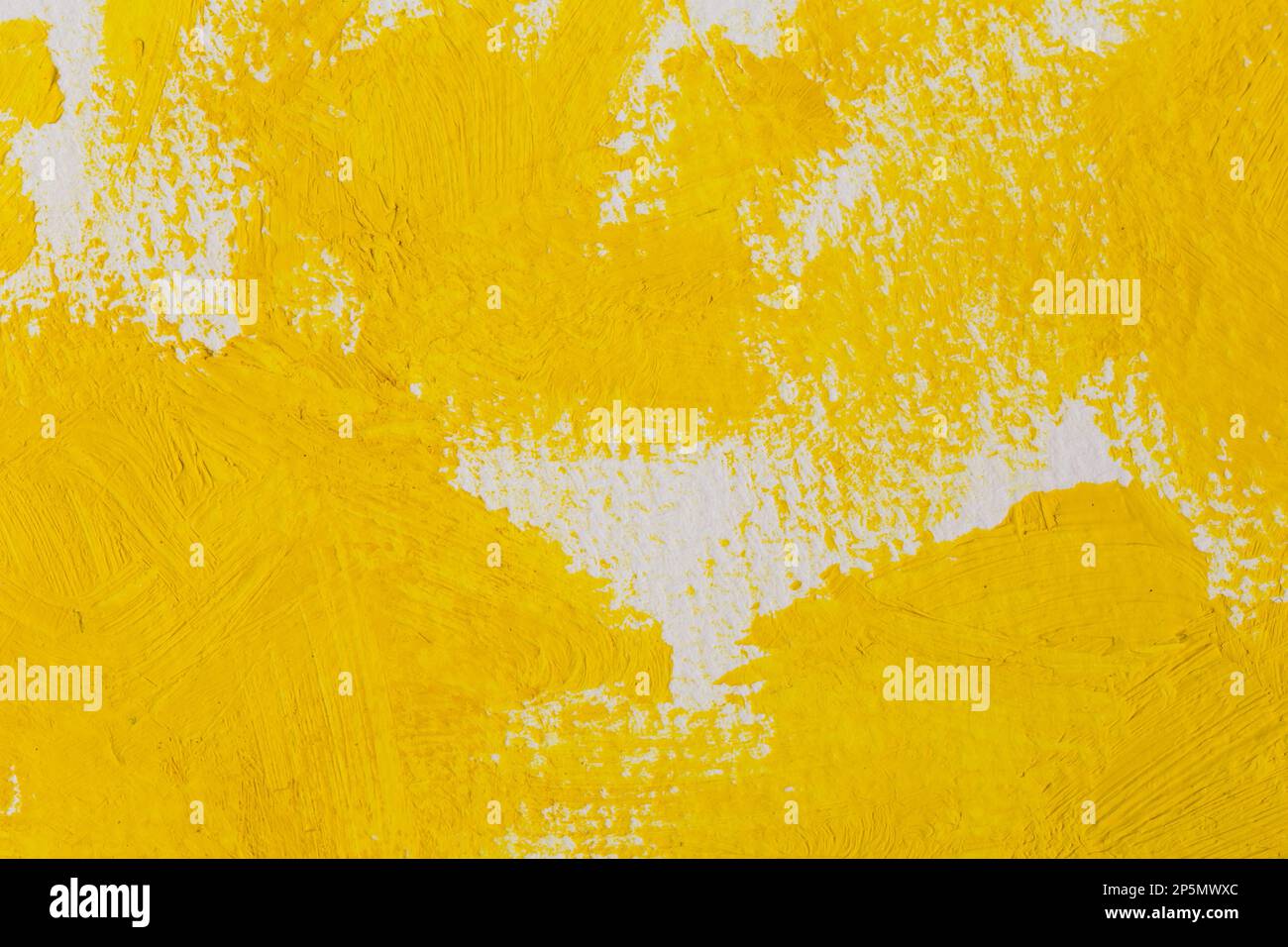 Close up of the yellow paint strokes texture Stock Photo - Alamy