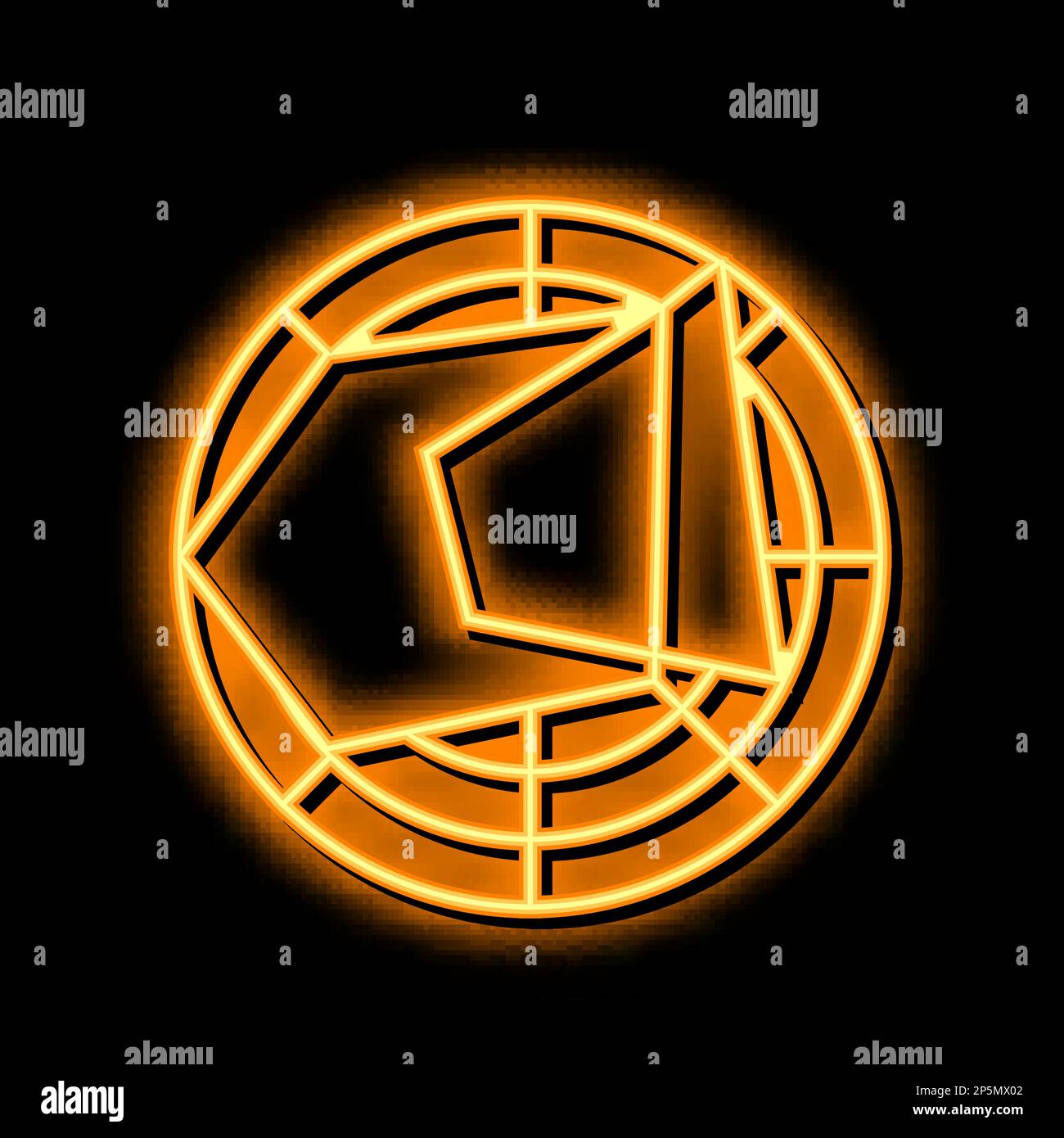 radar chart neon glow icon illustration Stock Vector Image & Art - Alamy