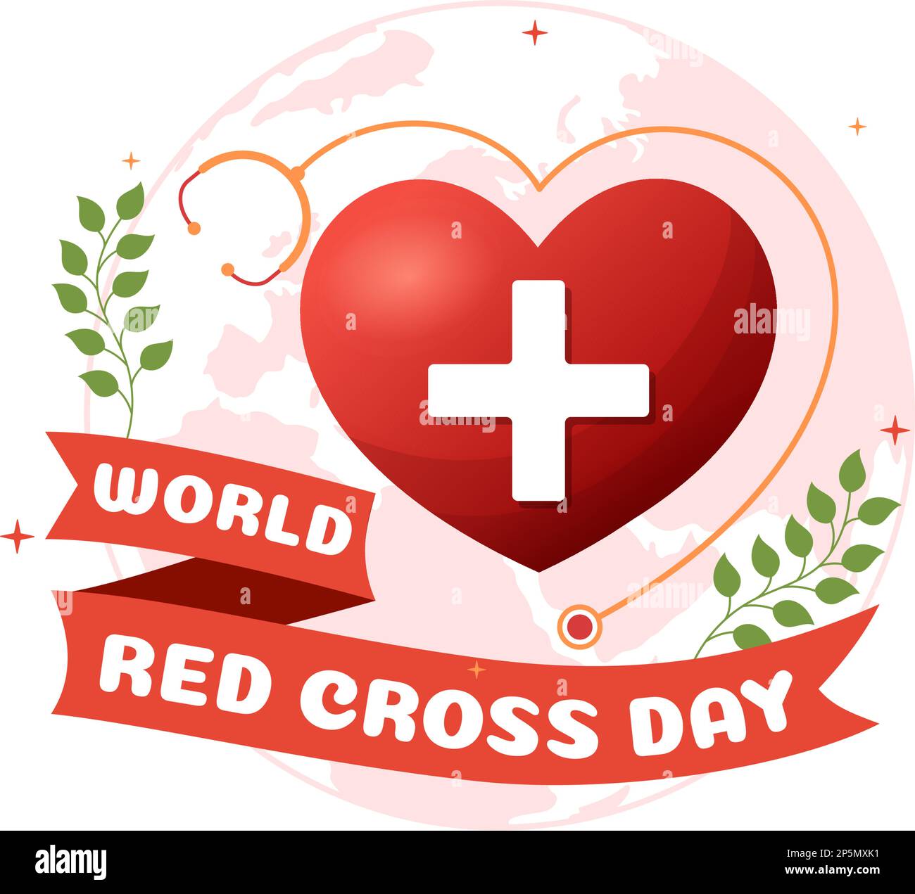 World Red Cross Day on May 8 Illustration to Medical Health and ...