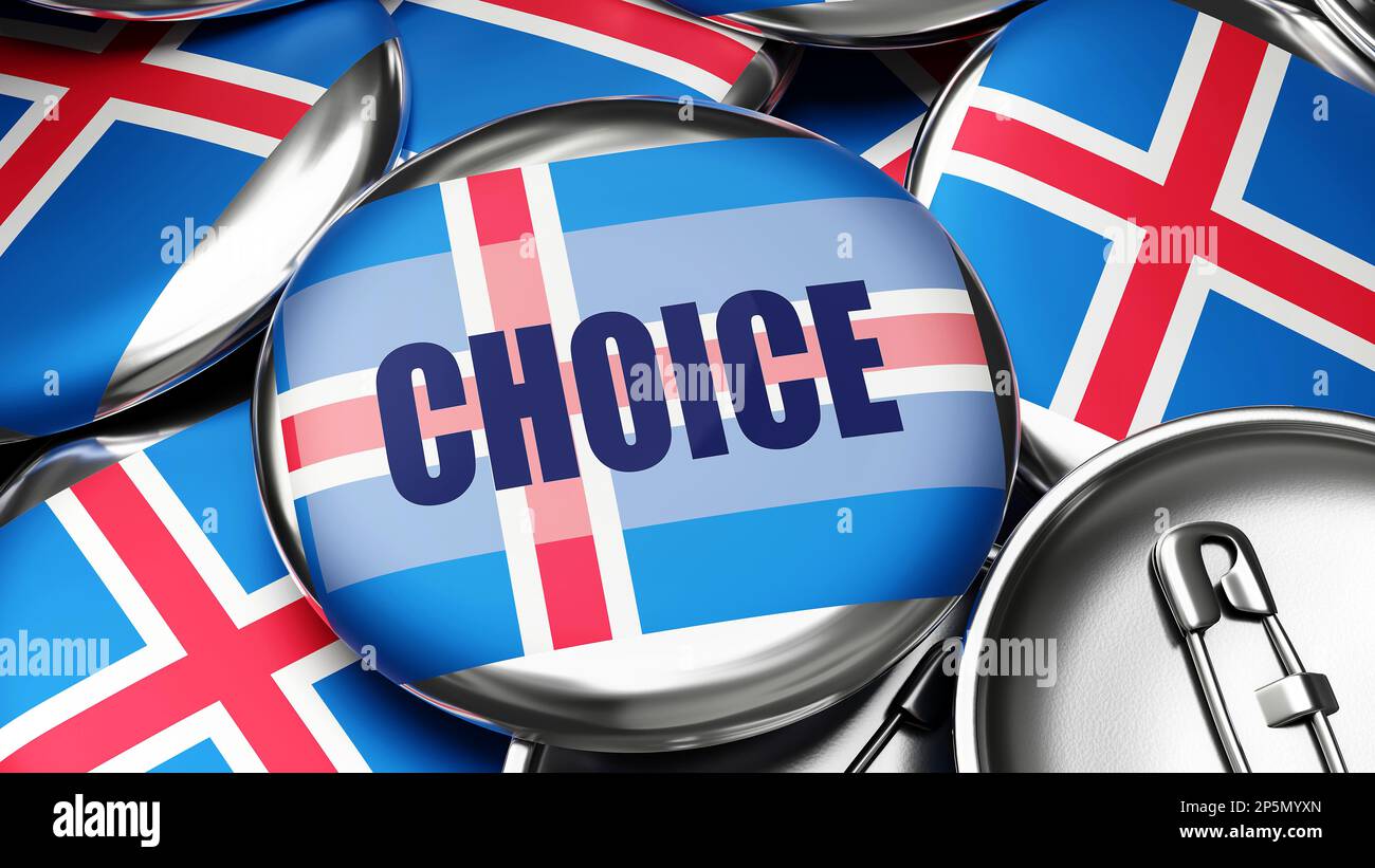 Choice in Iceland - colorful handmade electoral campaign buttons for ...