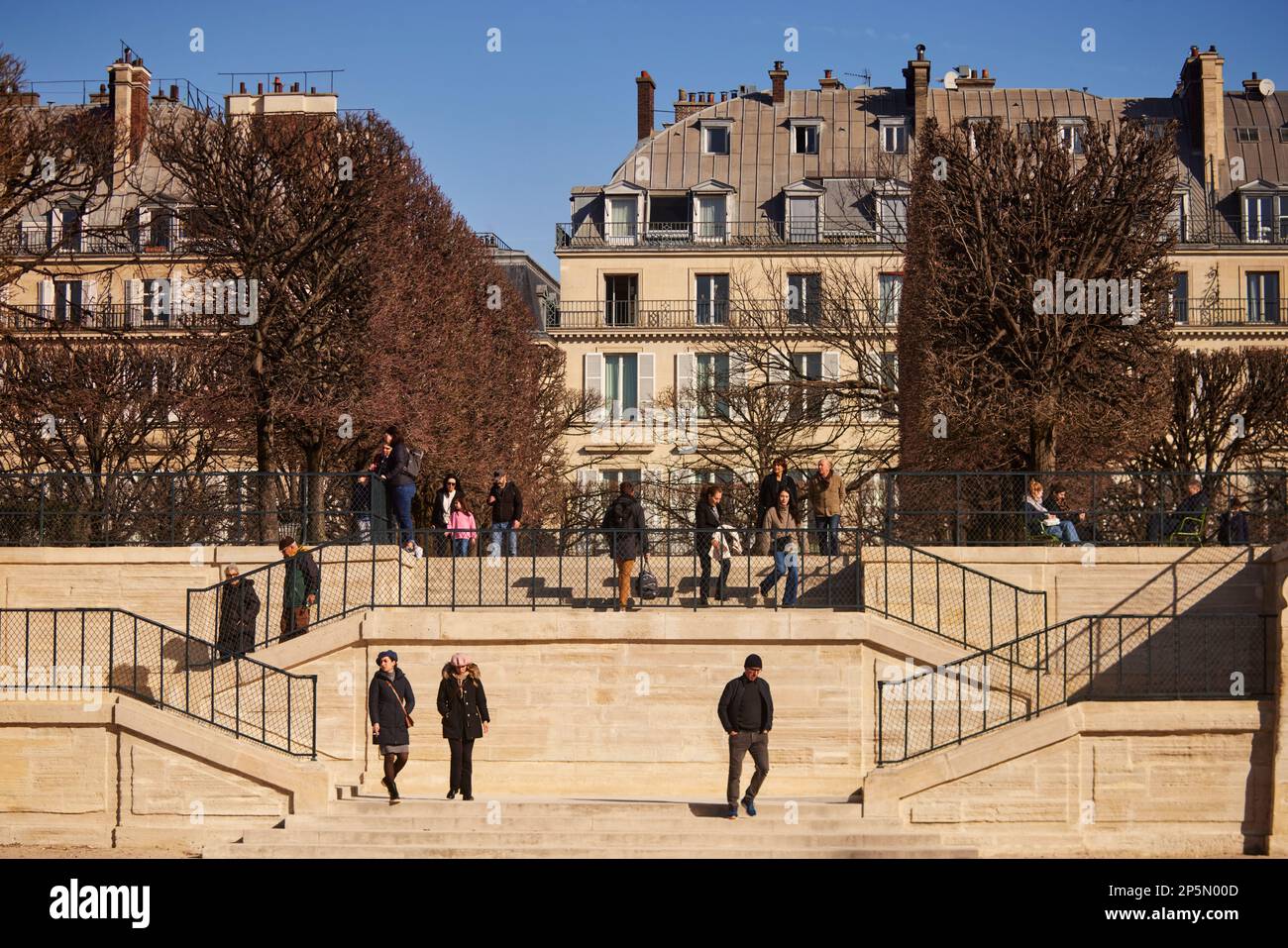 the Louvre Museum, Tuileries Garden Stock Photo - Alamy