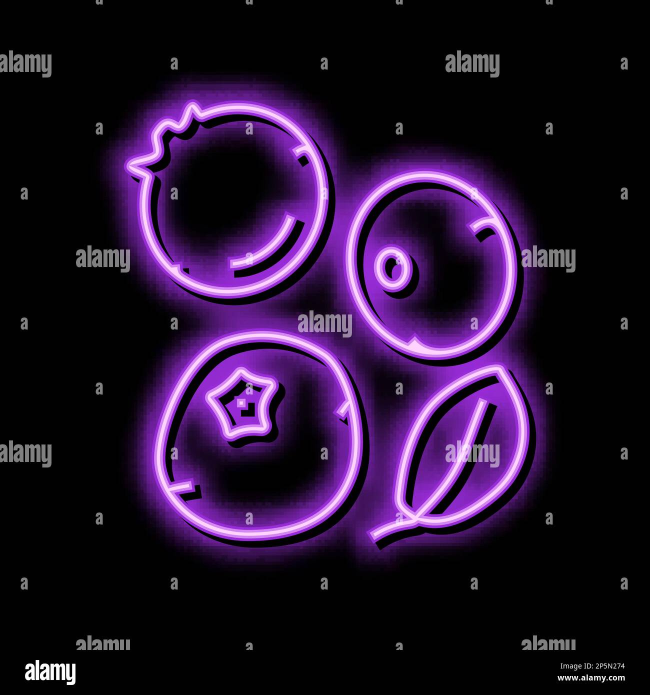 Blackberry top view Stock Vector Images - Alamy