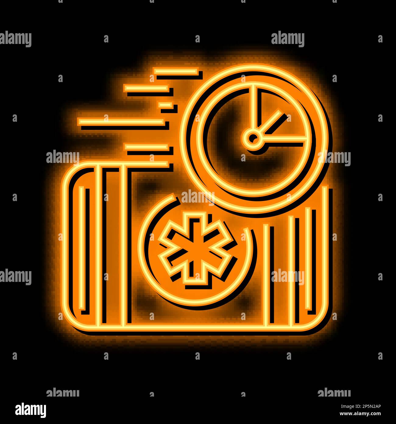 urgency help neon glow icon illustration Stock Vector Image & Art - Alamy