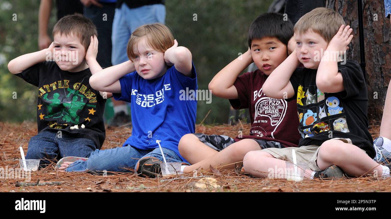 A quartet of kids from Keystone Heights; Liam Callahan, 5, from left ...