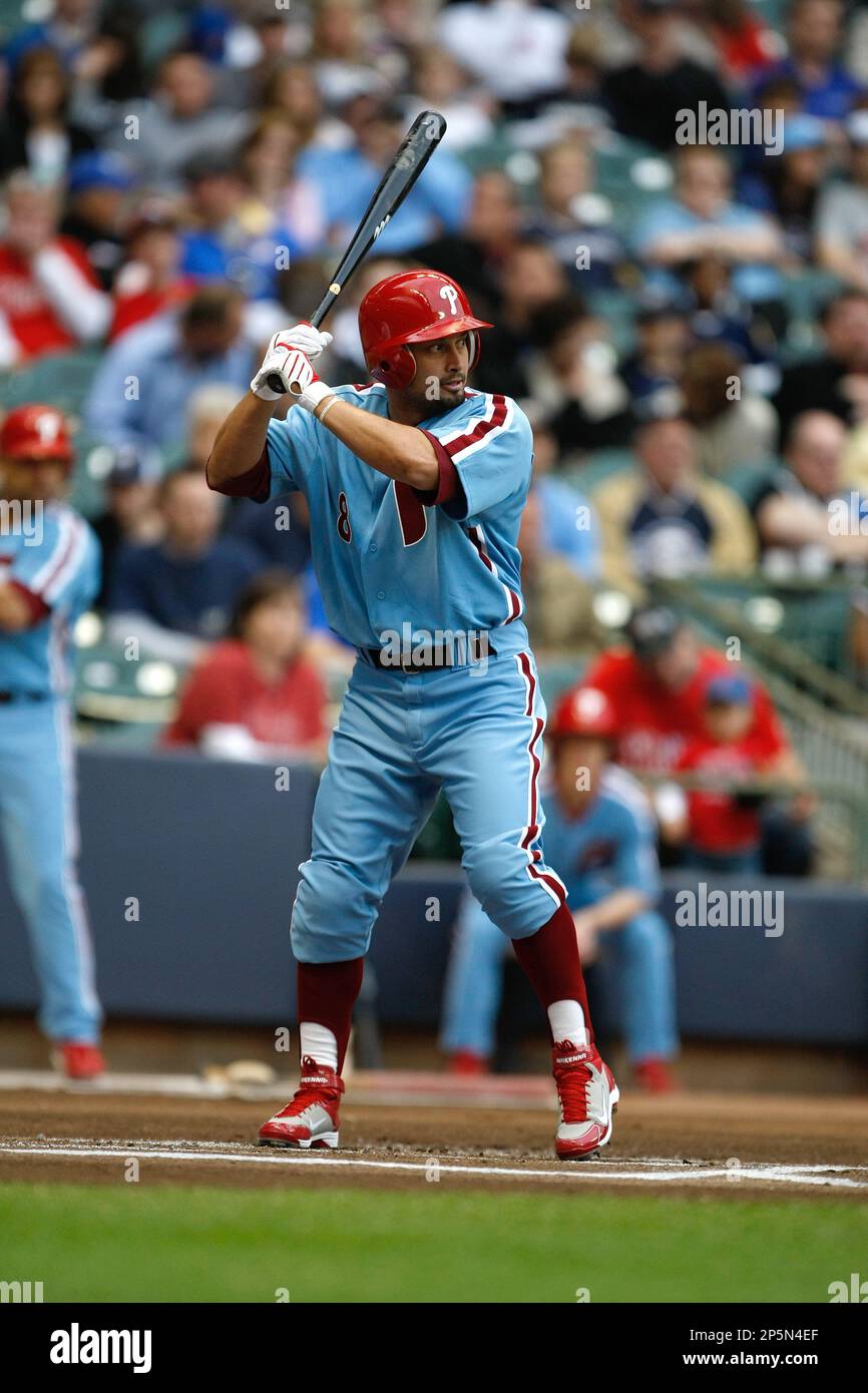 MILWAUKEE, WI - MAY 14: Outfielder Shane Victorino #8 of the ...