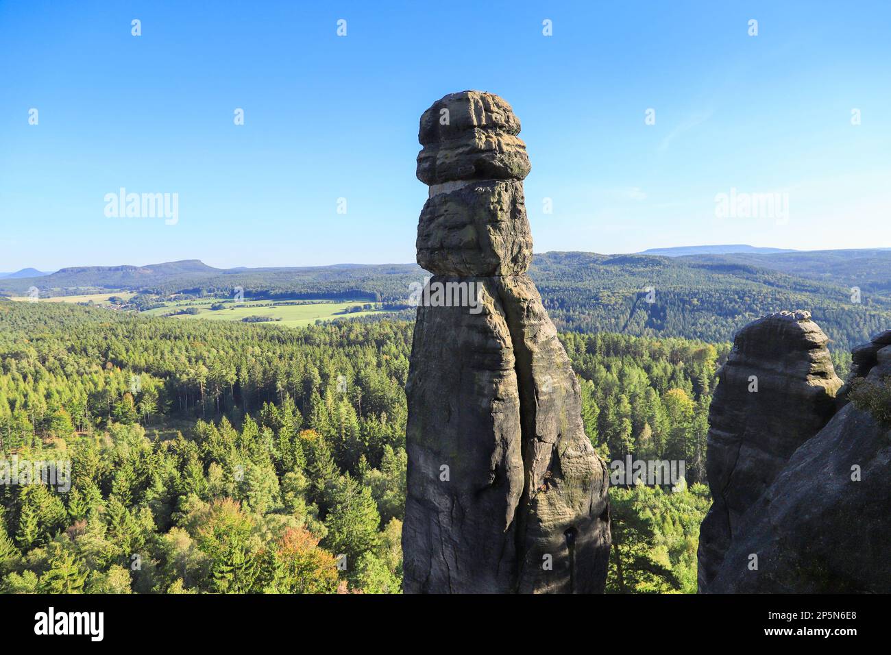 View at the "Barbarine Rock". The "Barbarine" is the most famous free ...