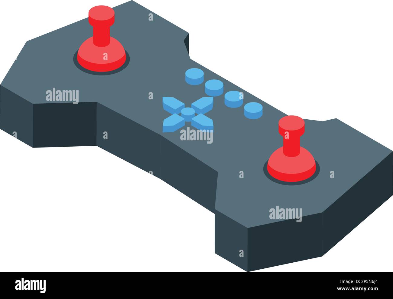 Remote control joystick icon isometric vector. Radio toy. Digital ...