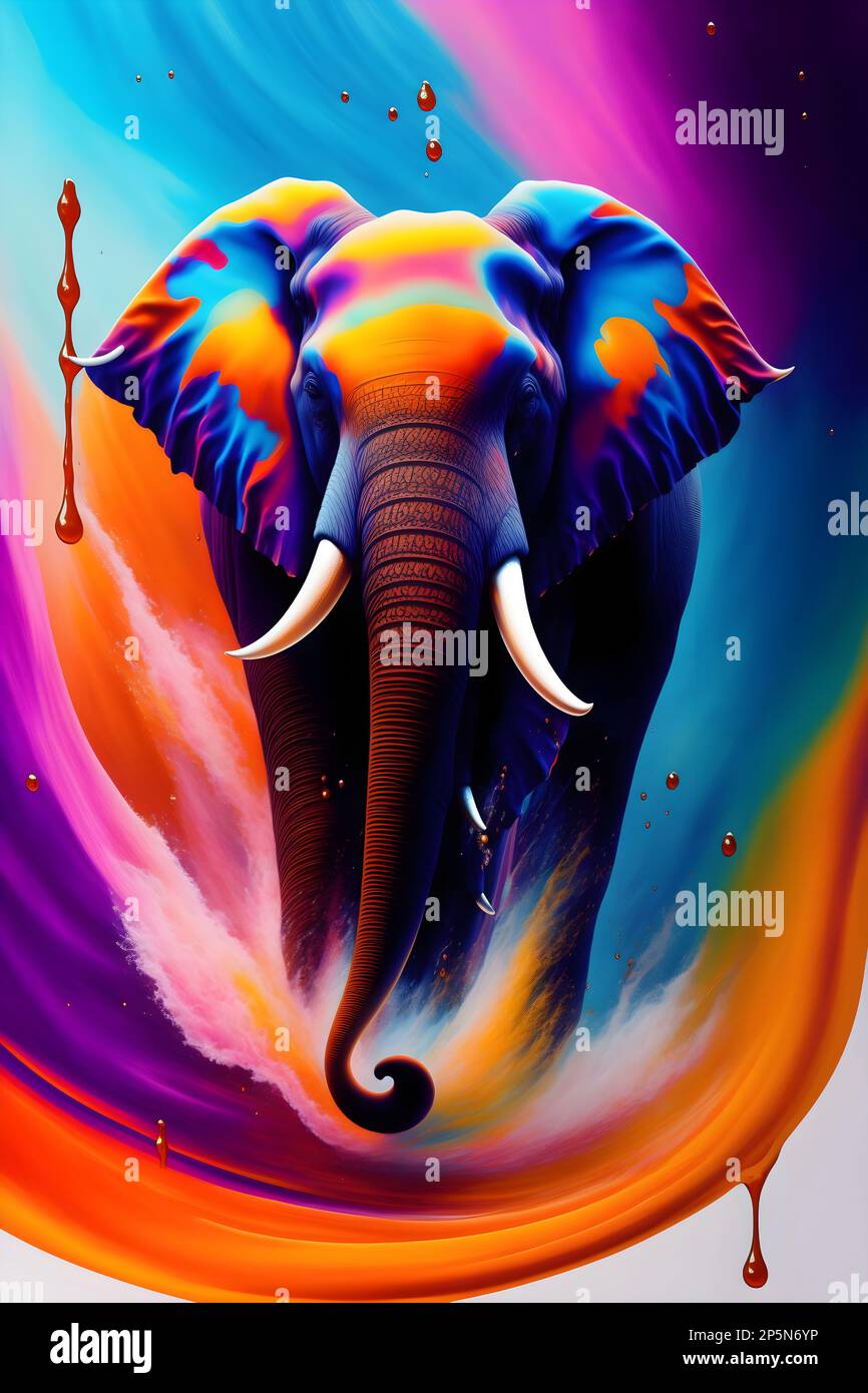 Dripping oil painting hi-res stock photography and images - Alamy
