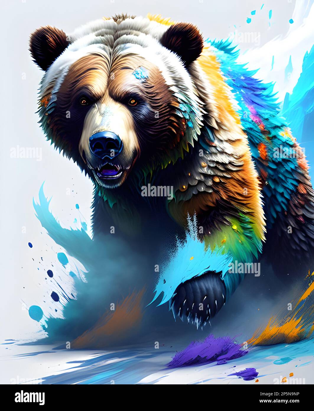 Dripping oil painting hi-res stock photography and images - Alamy