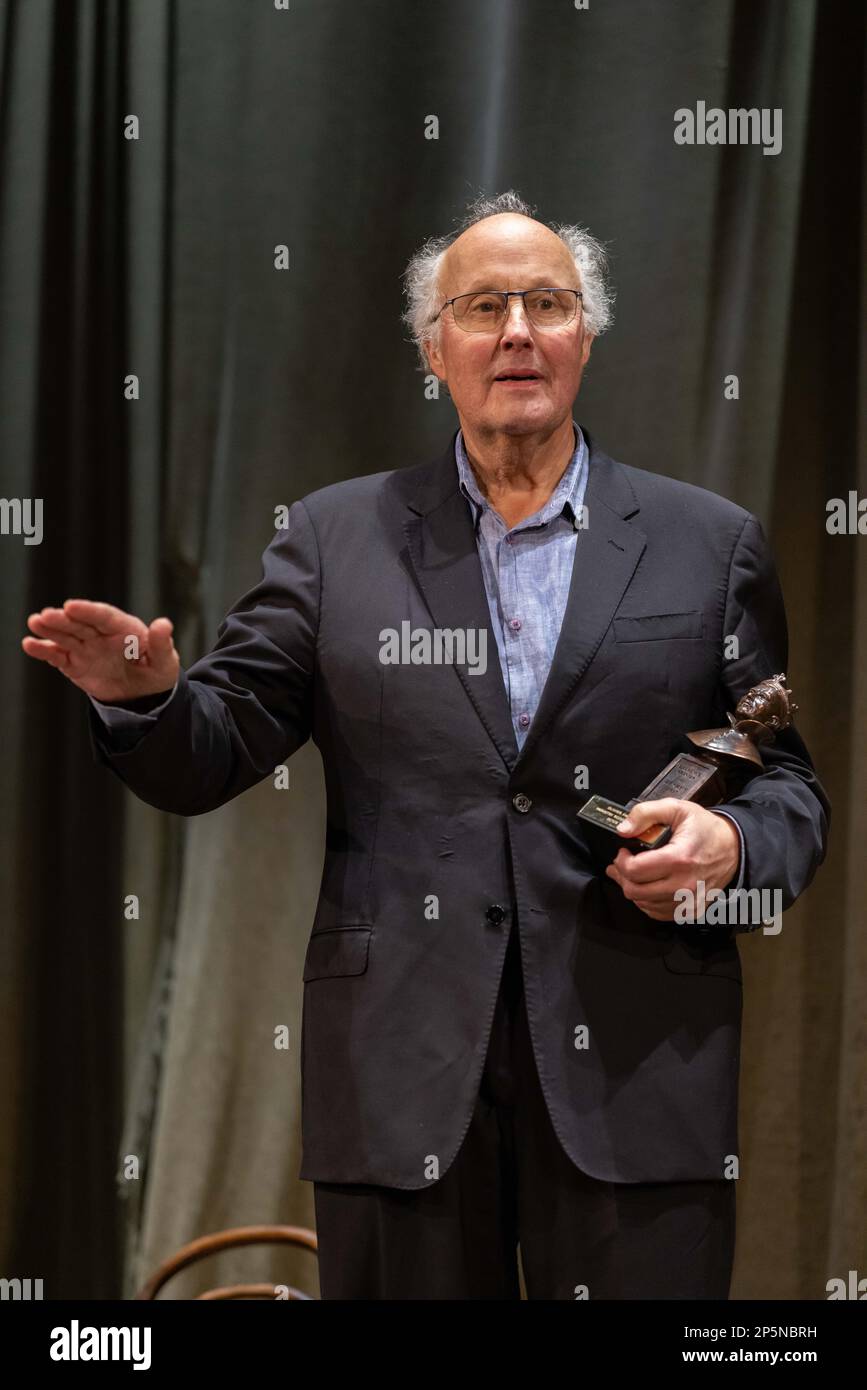 Peter Wilson, Producer being presented an Olivier Award for Special ...