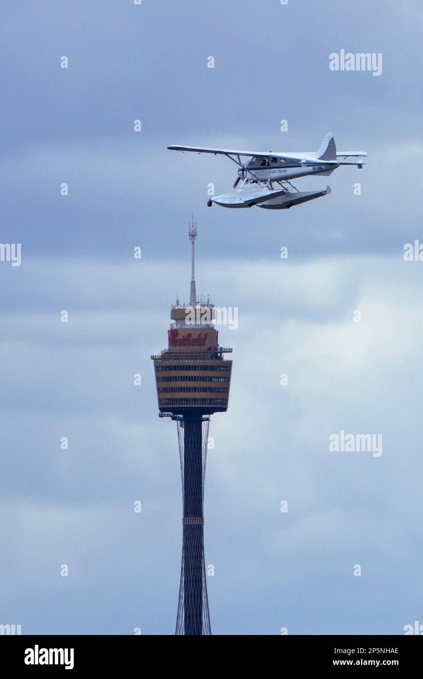 Sydney Seaplane and Westfield Tower - Urban Photography Stock Photo - Alamy