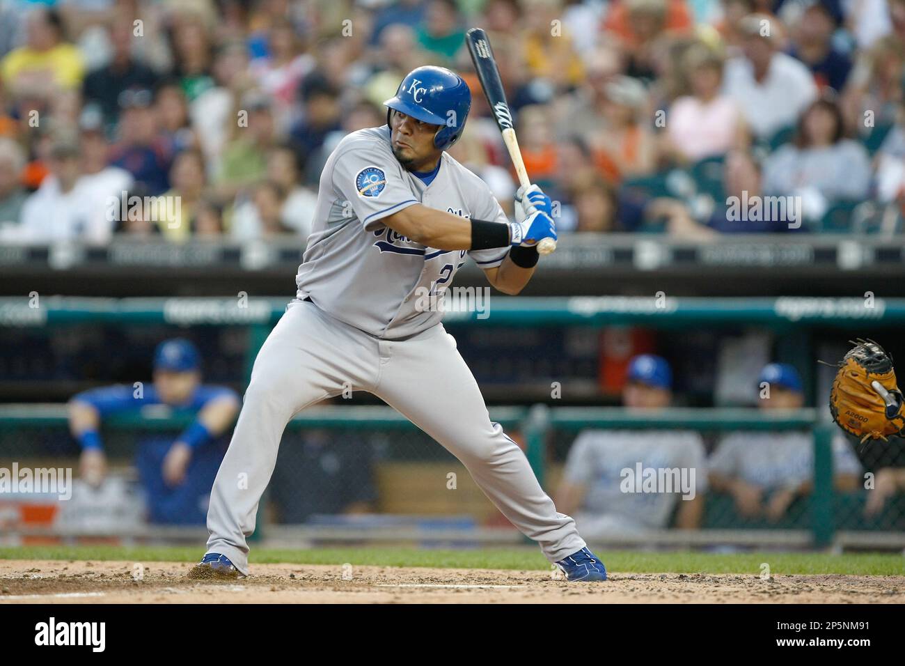 DETROIT, MI - AUGUST 15: Catcher Brayan Pena #27 of the Kansas City ...