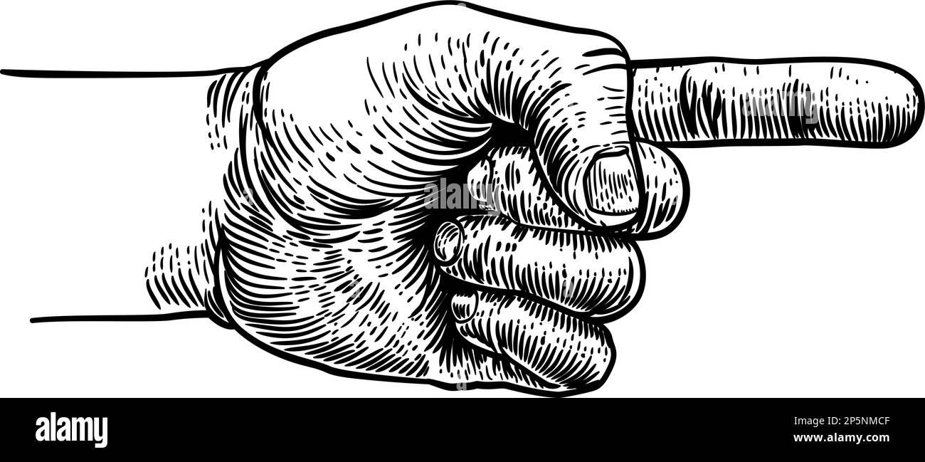 Pointing Finger At You Drawing