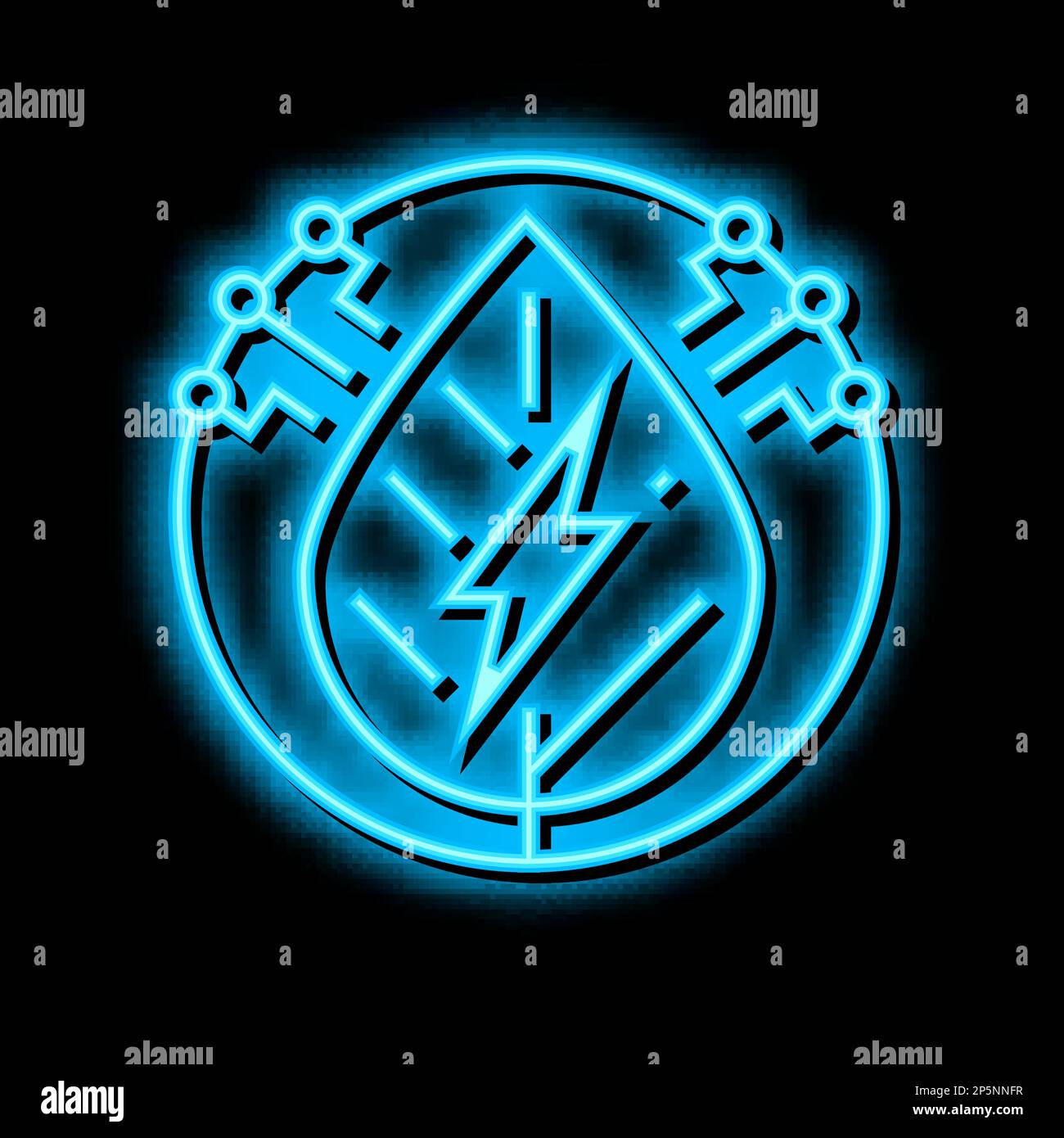green energy neon glow icon illustration Stock Vector Image & Art - Alamy