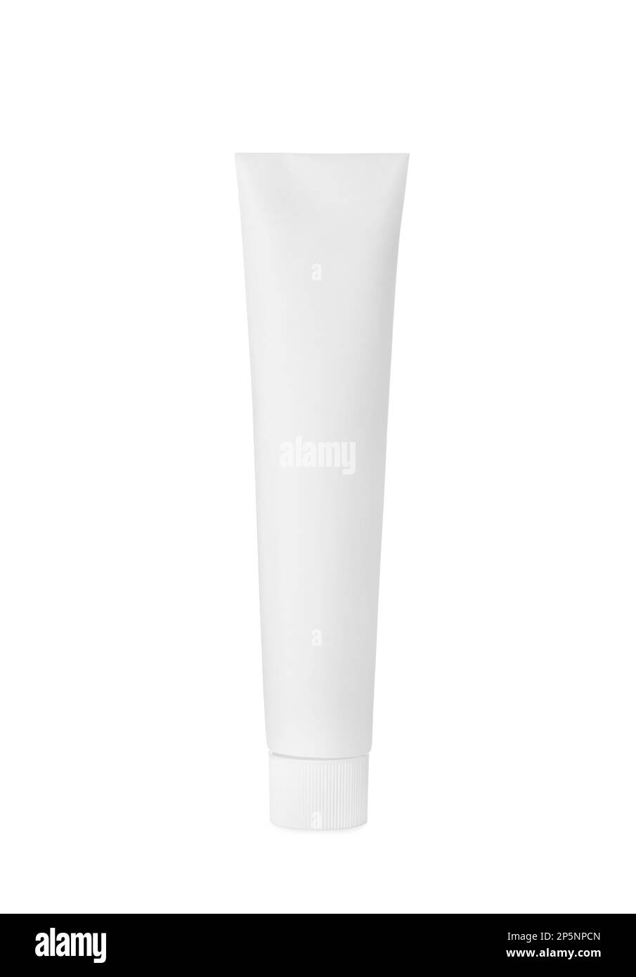 Blank tube of toothpaste isolated on white Stock Photo - Alamy