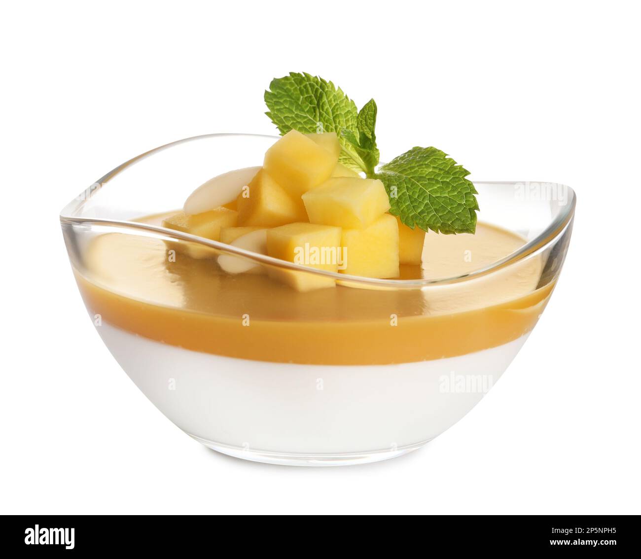 Creamy mango dessert Cut Out Stock Images & Pictures - Alamy