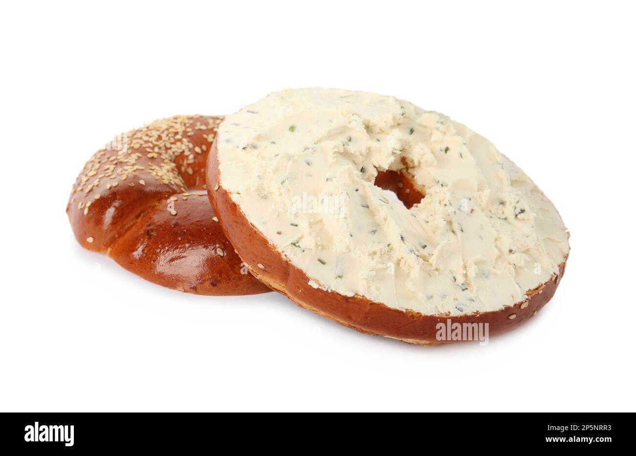 Bagel tasty cream cheese Cut Out Stock Images & Pictures - Alamy