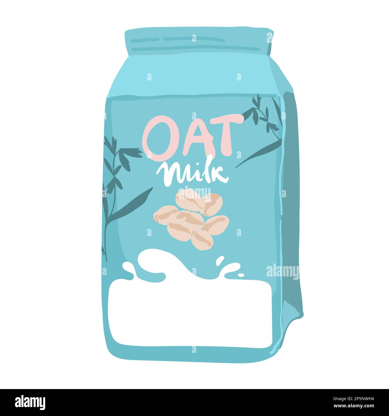 oat milk , icon cartoon vector. Vegetable milk. Vegetarian drink Stock ...