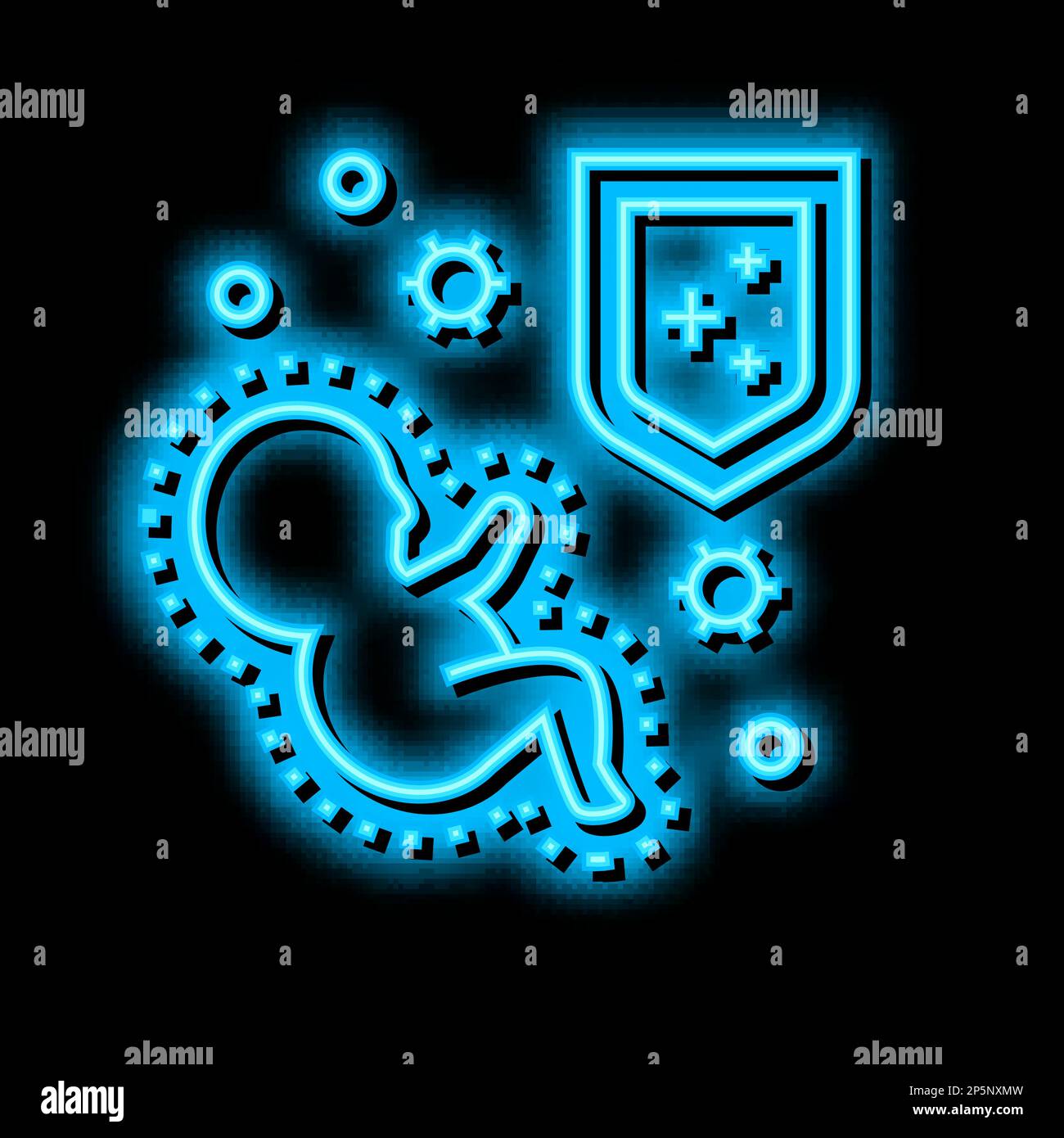 innate immunity neon glow icon illustration Stock Vector Image & Art ...
