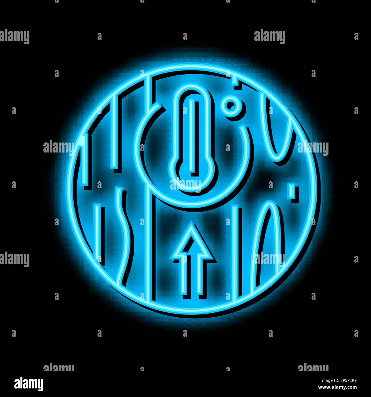thermal insulation floor neon glow icon illustration Stock Vector Image ...