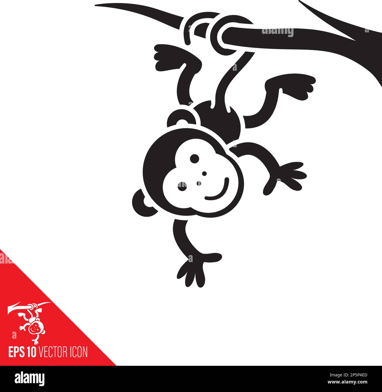 Monkey hanging by tail hi-res stock photography and images - Alamy