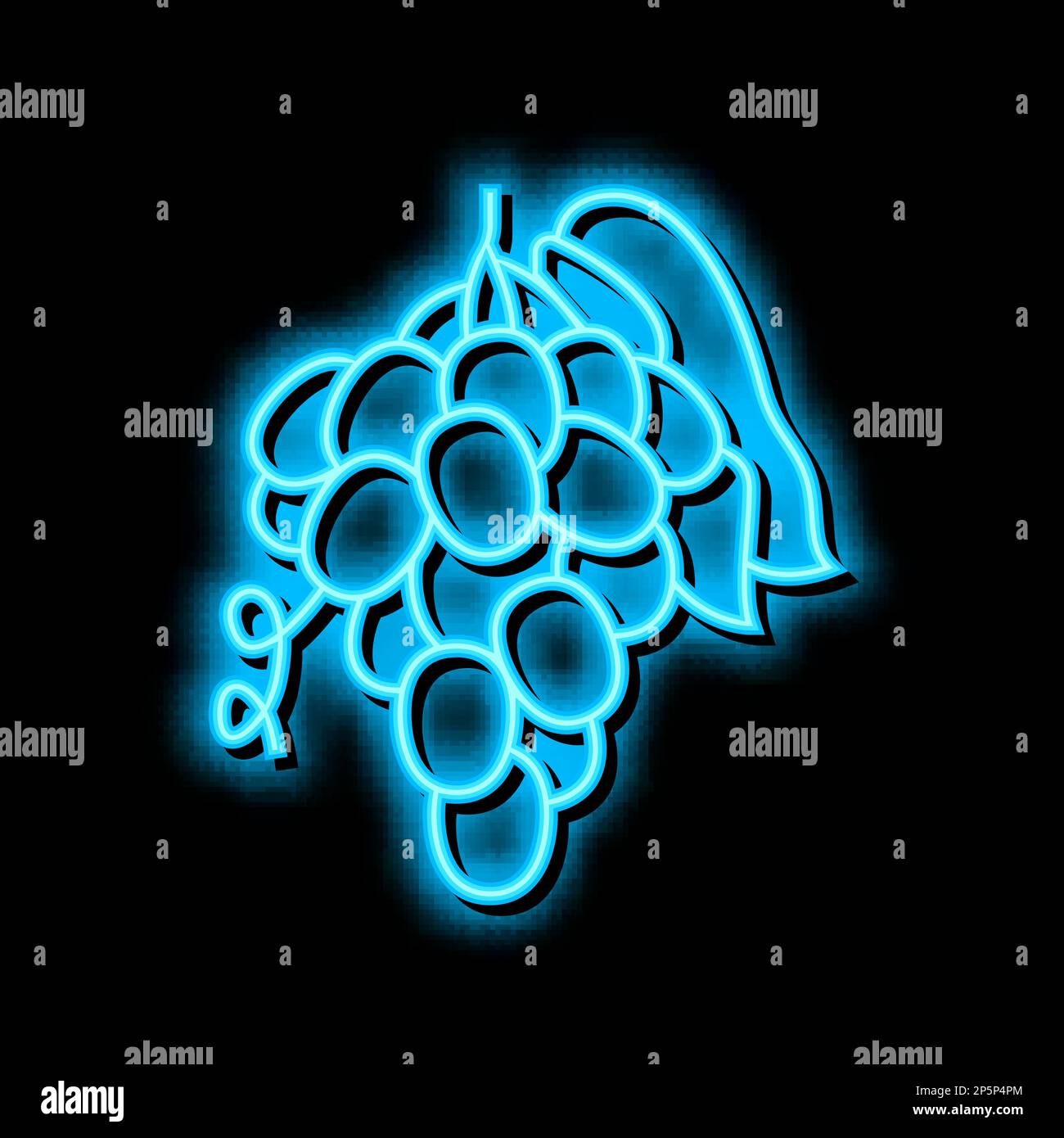 grape juice berry neon glow icon illustration Stock Vector Image & Art ...