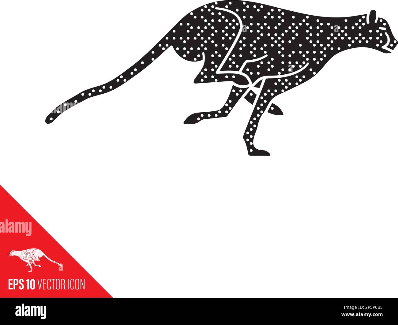 Running Cheetah vector glyph icon Stock Vector Image & Art - Alamy