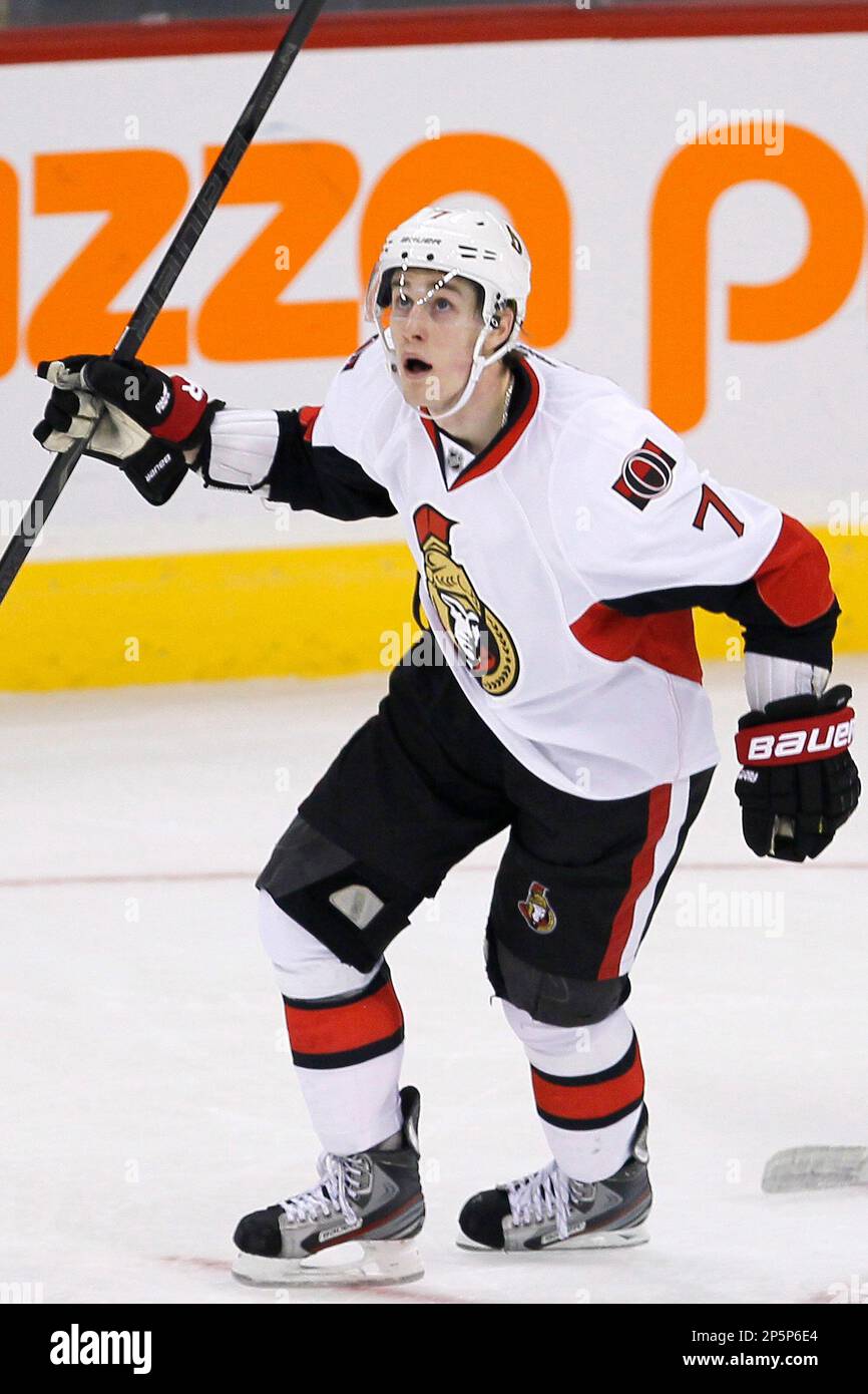 Ottawa Senators' Kyle Turris celebrates his goal against the Winnipeg ...