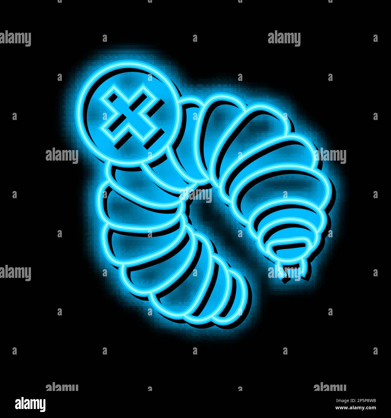 woodworm treatment neon glow icon illustration Stock Vector Image & Art ...