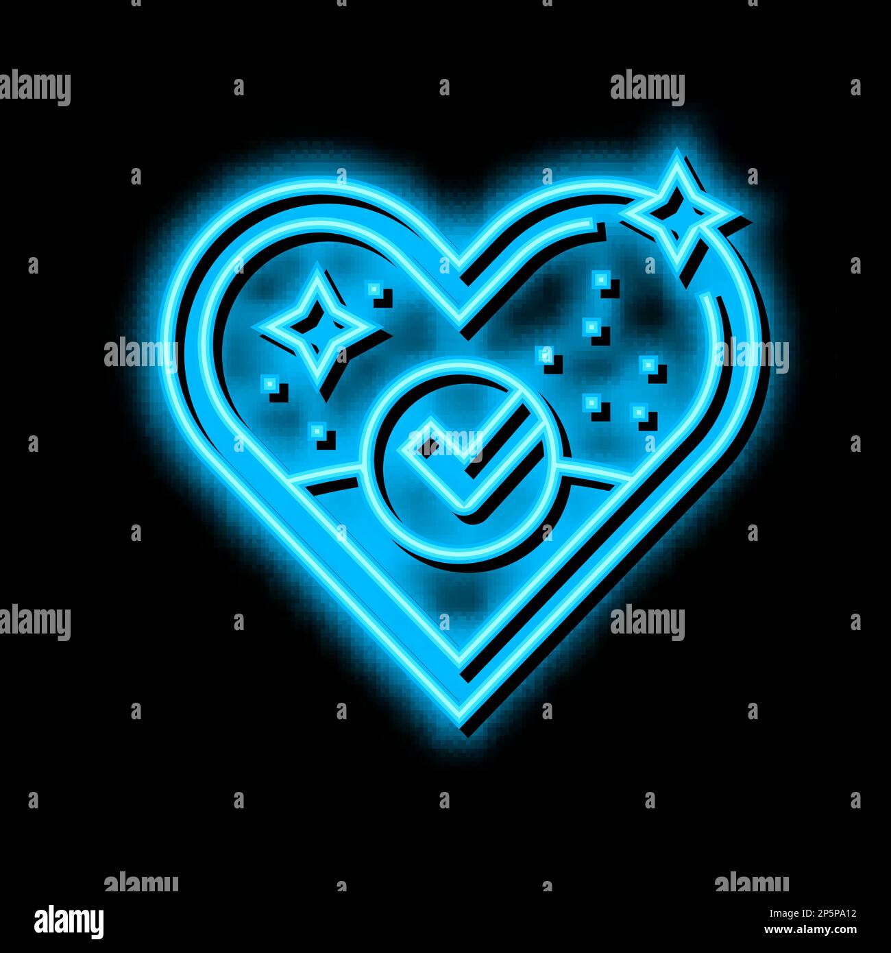 eco cosmetic for sensitive skin neon glow icon illustration Stock ...