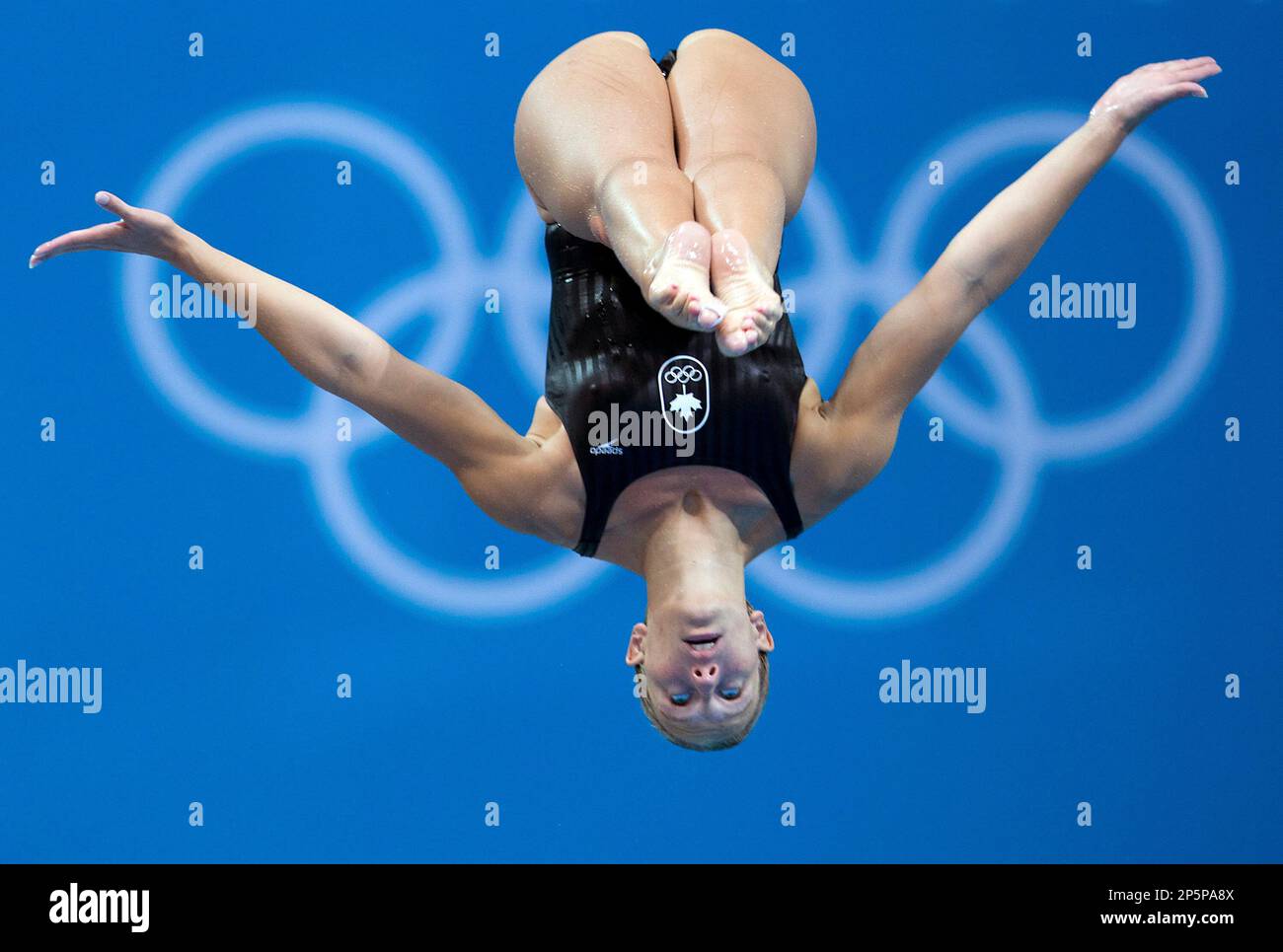 FILe - In this July 26, 2012 file photo, Canadian diver Emilie Heymans ...
