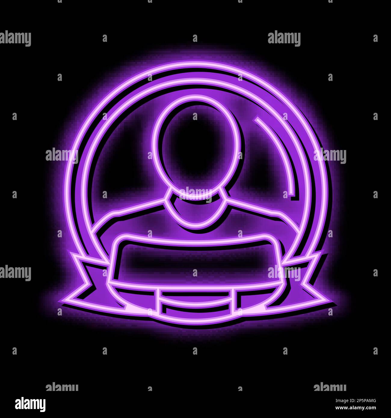 member registration neon glow icon illustration Stock Vector Image ...