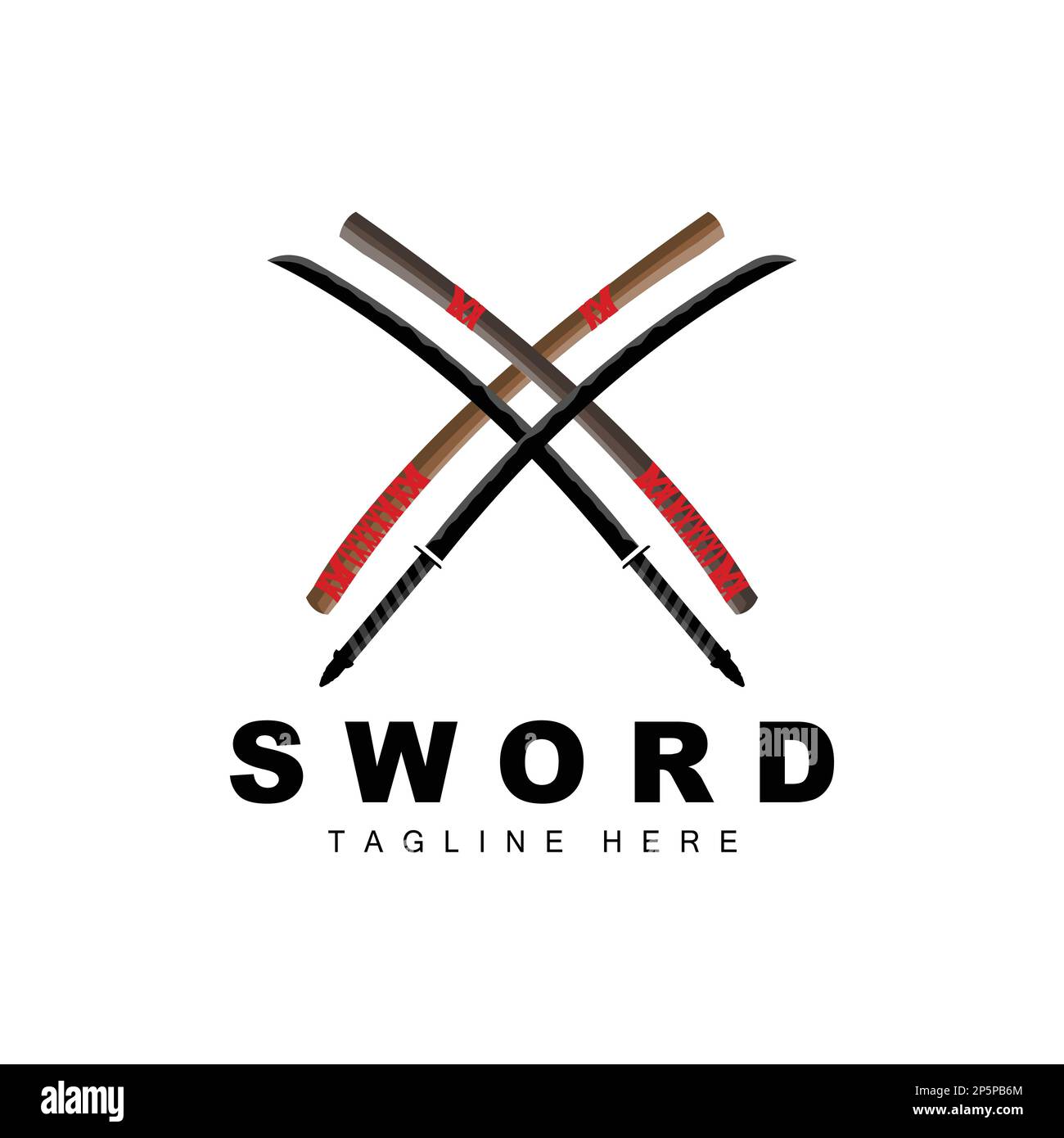 Samurai warrior sword retro Cut Out Stock Images & Pictures - Alamy