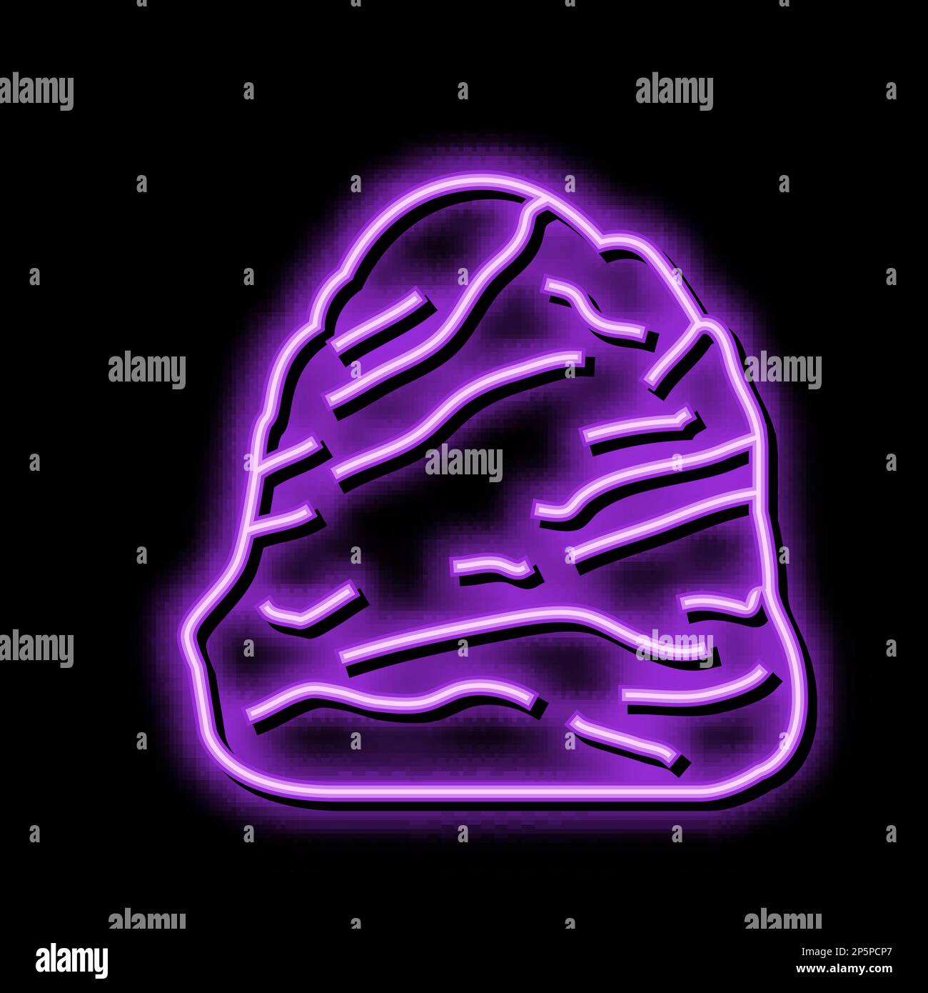 lapis lazuli stone rock neon glow icon illustration Stock Vector Image ...