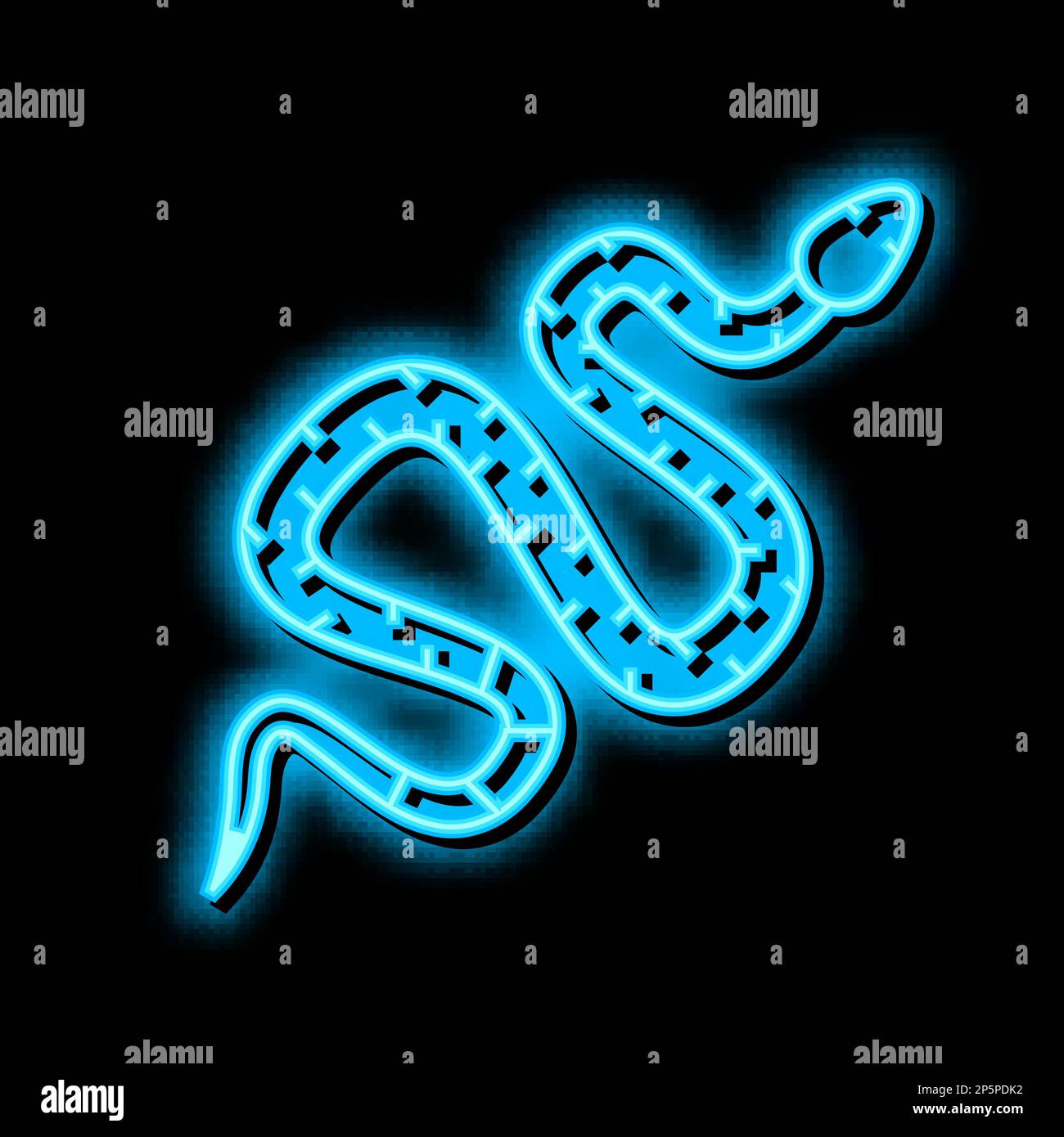 snake in zoo neon glow icon illustration Stock Vector Image & Art - Alamy