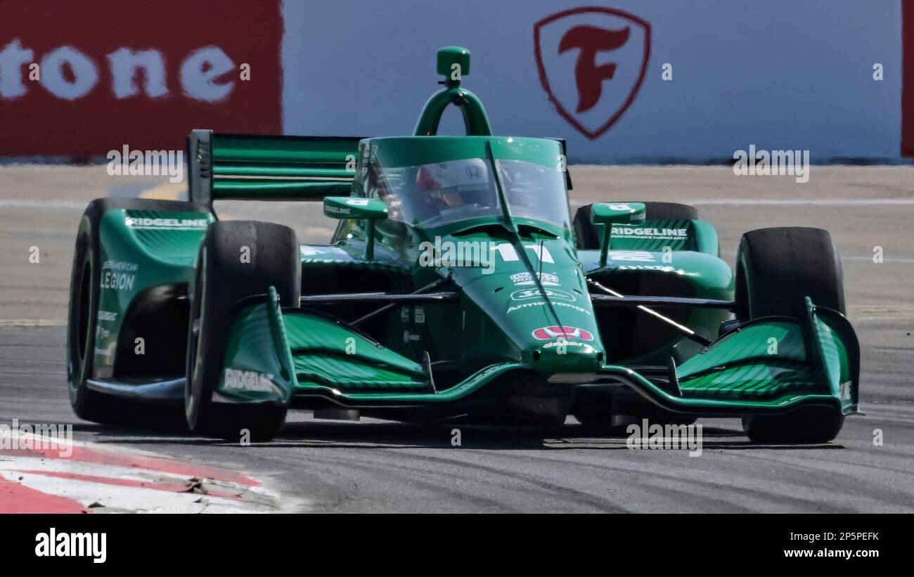 Marcus Armstrong drives the Chip Ganassi Racing Honda (car 11) during ...