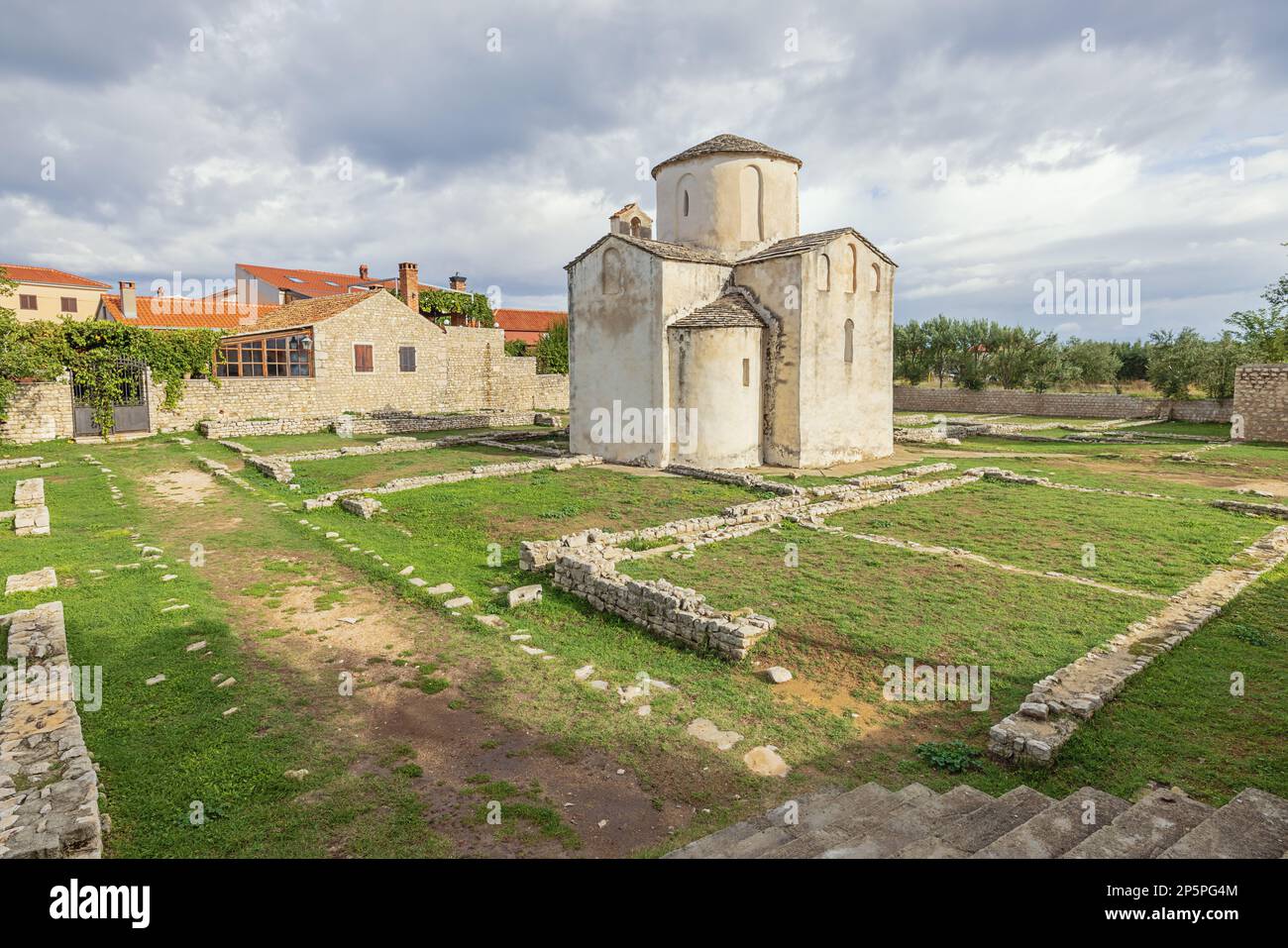 The area around the Church of the Holy Cross in Nin, also known as the ...