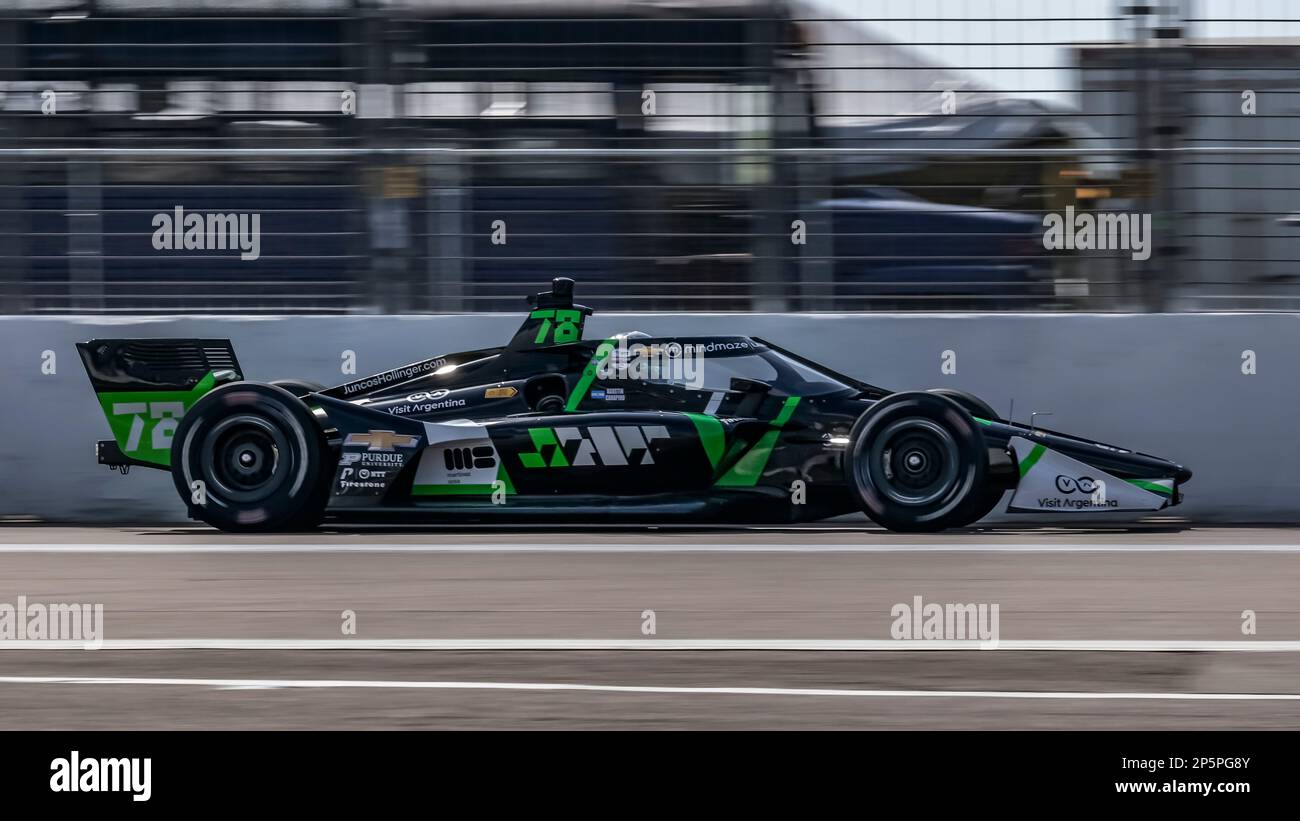 Agustin Canapino drives the Juncos Hollinger Racing Chevrolet (car 78) during the Grand Prix of ...