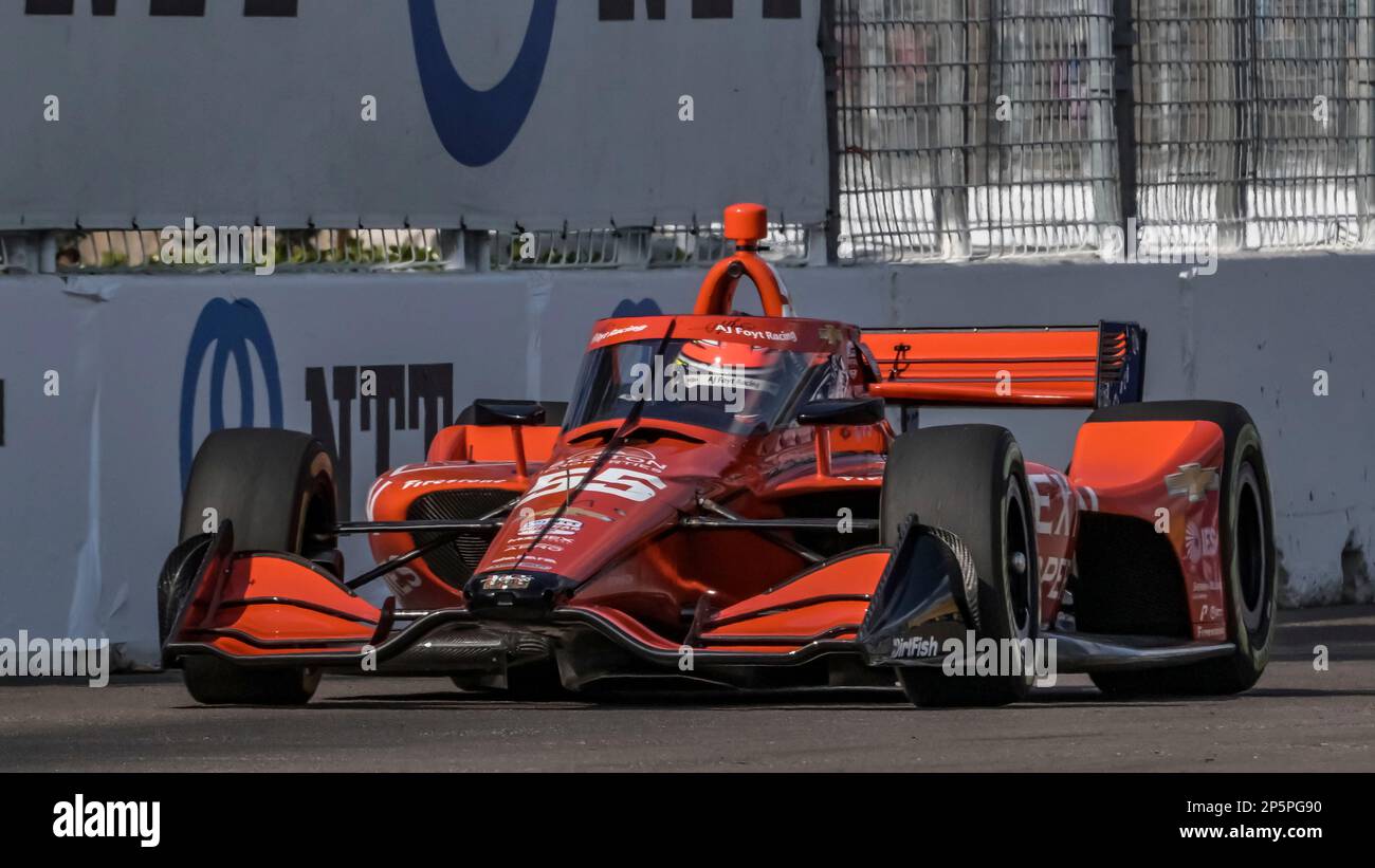 Benjamin Pedersen drives the A.J. Foyt Enterprises Chevrolet (car 55 ...