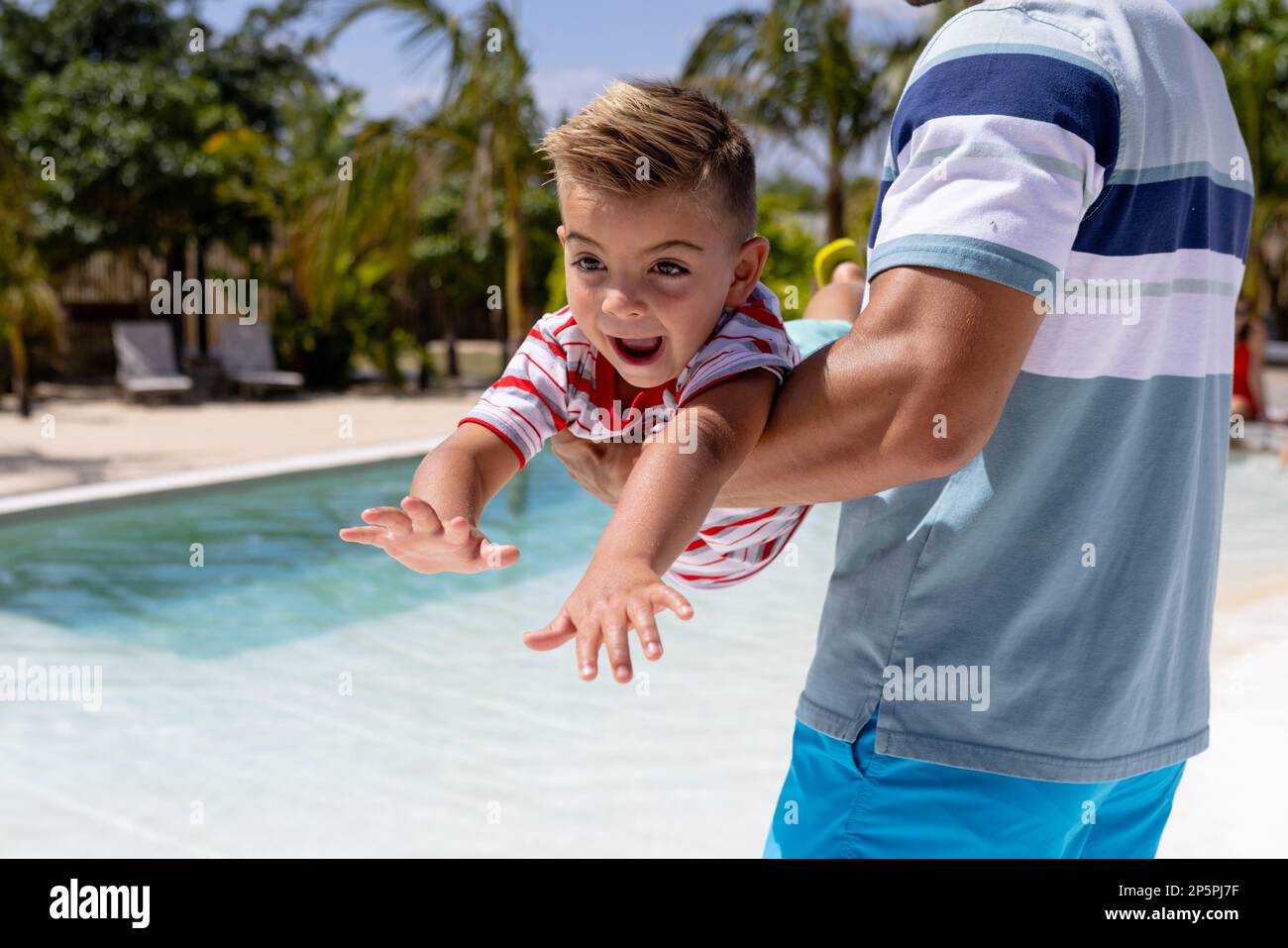 Father playing little son beach hi-res stock photography and images - Alamy